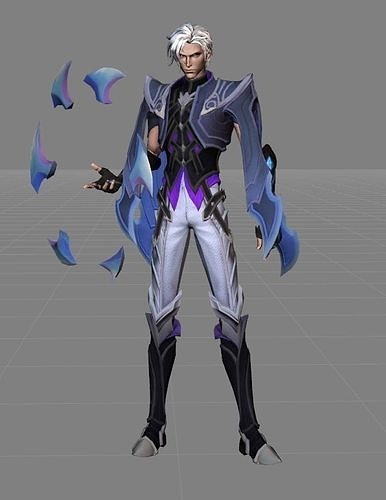 Aamon 3d character in outfit 3D model animated rigged | CGTrader