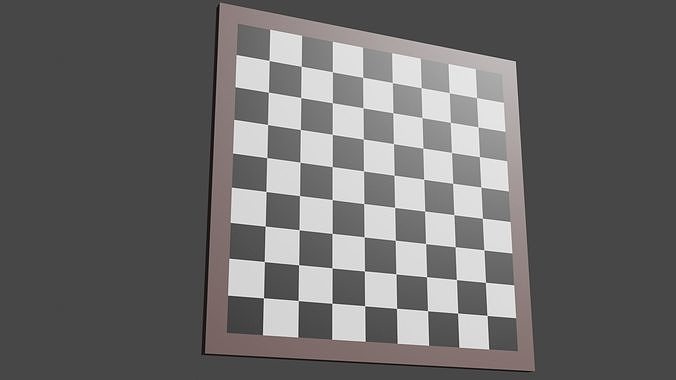 Simple Chessboard free 3D model | CGTrader