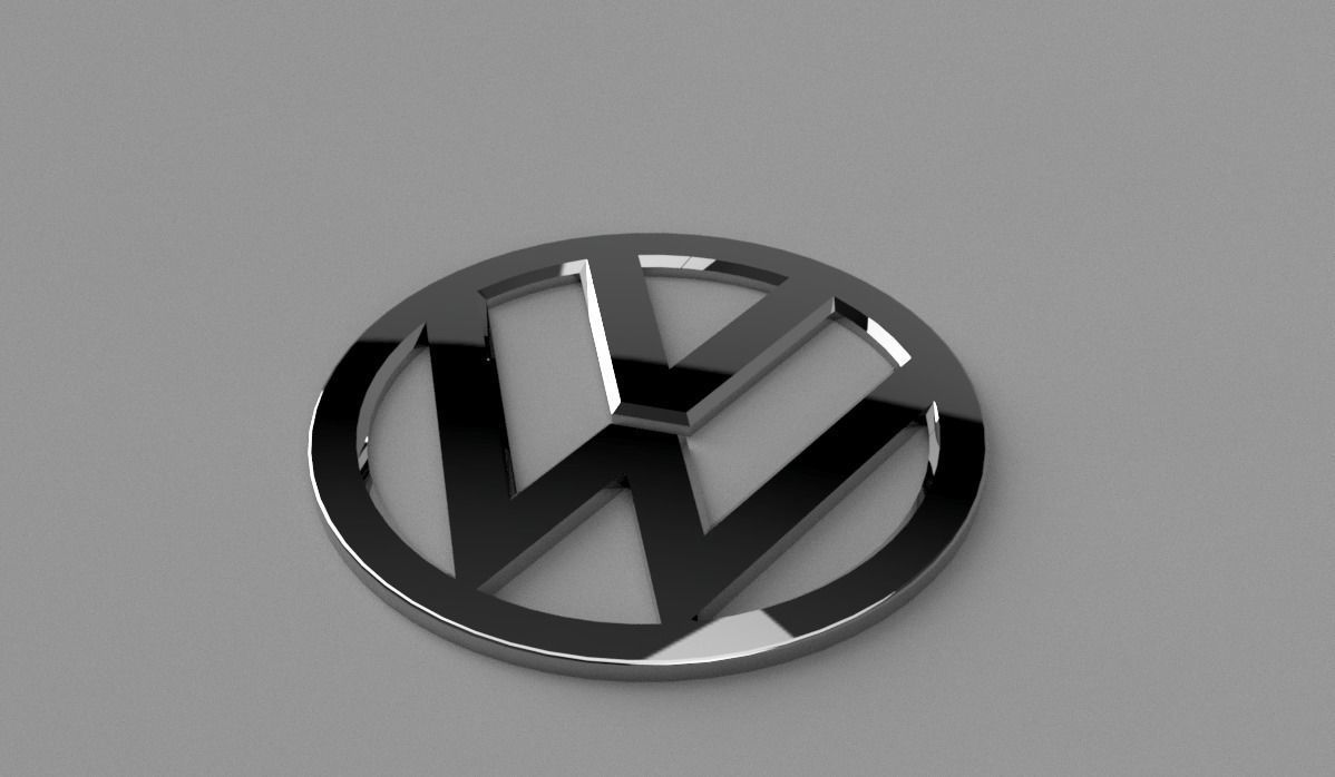 Volkswagen logo 3D model | CGTrader
