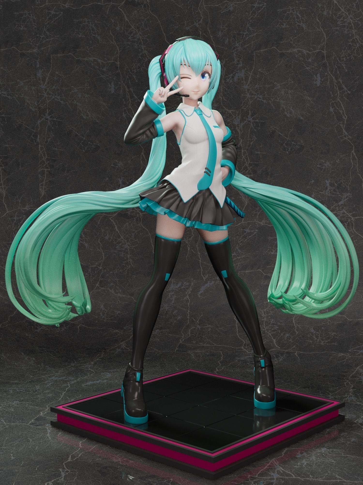 Hatsune Miku - Garage Kit 3D model 3D printable | CGTrader