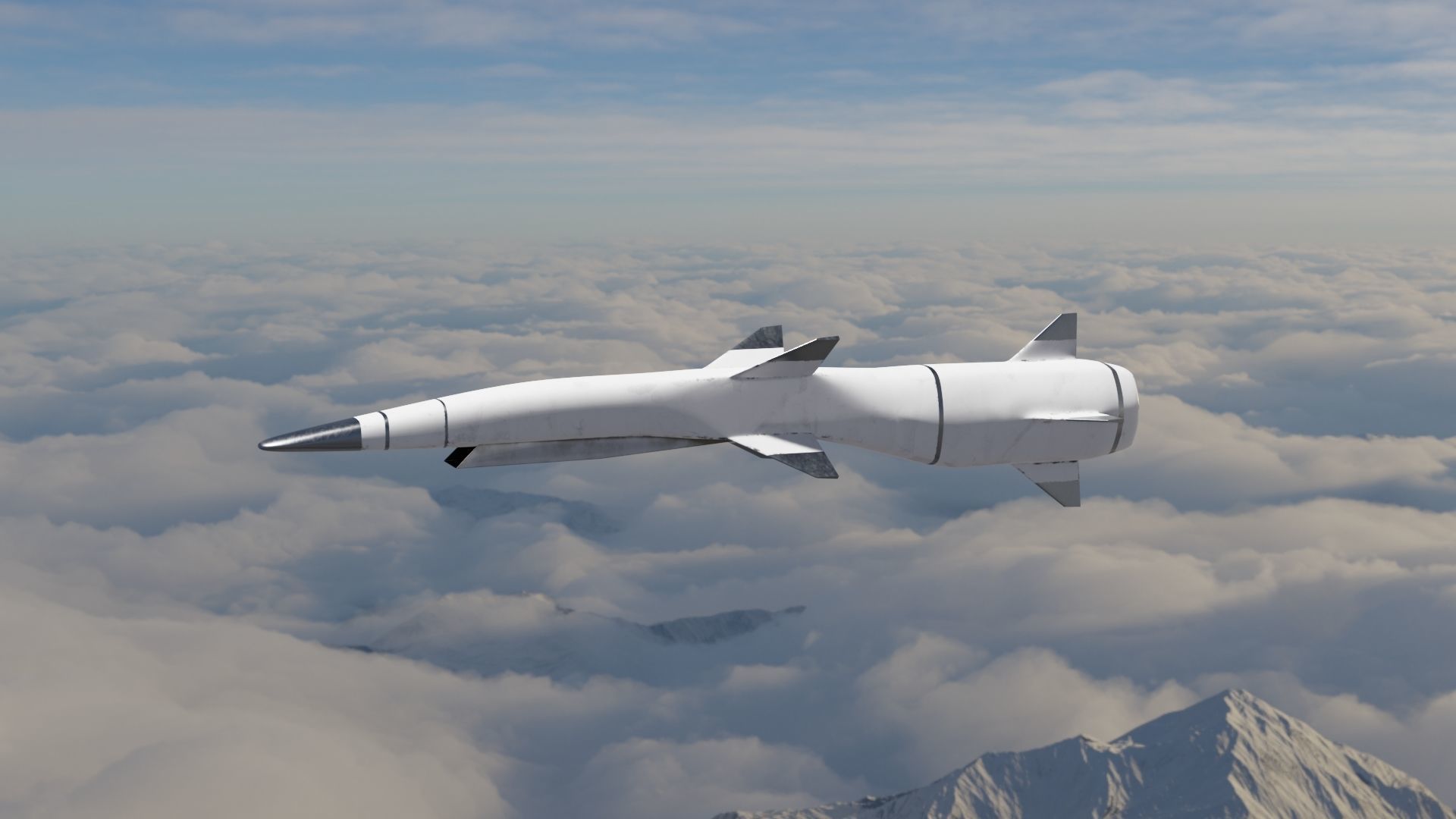 3D model HYPERSONIC ROCKET VR / AR / low-poly | CGTrader