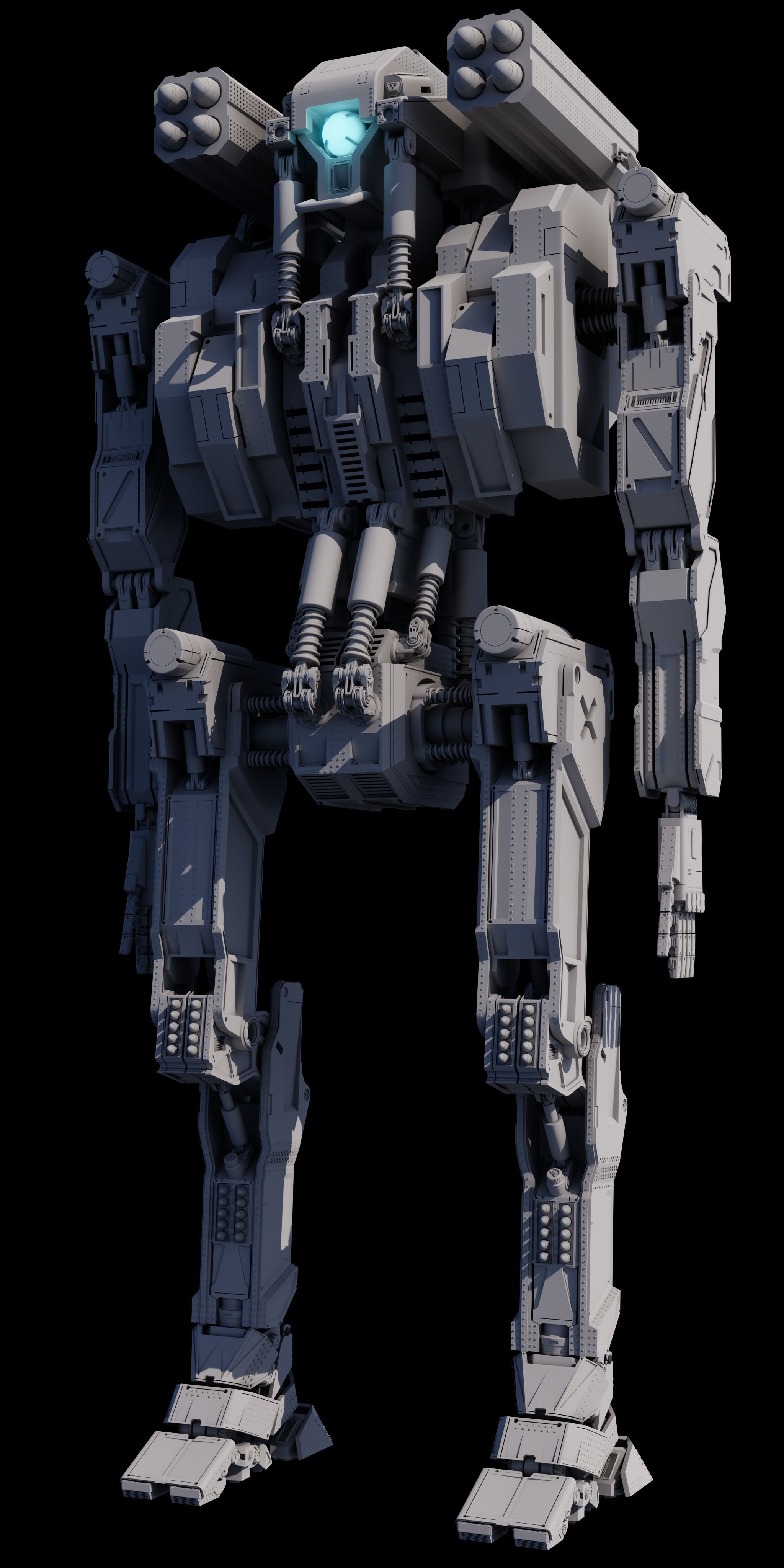 Sci Fi Robot Full Unit 3D model | CGTrader