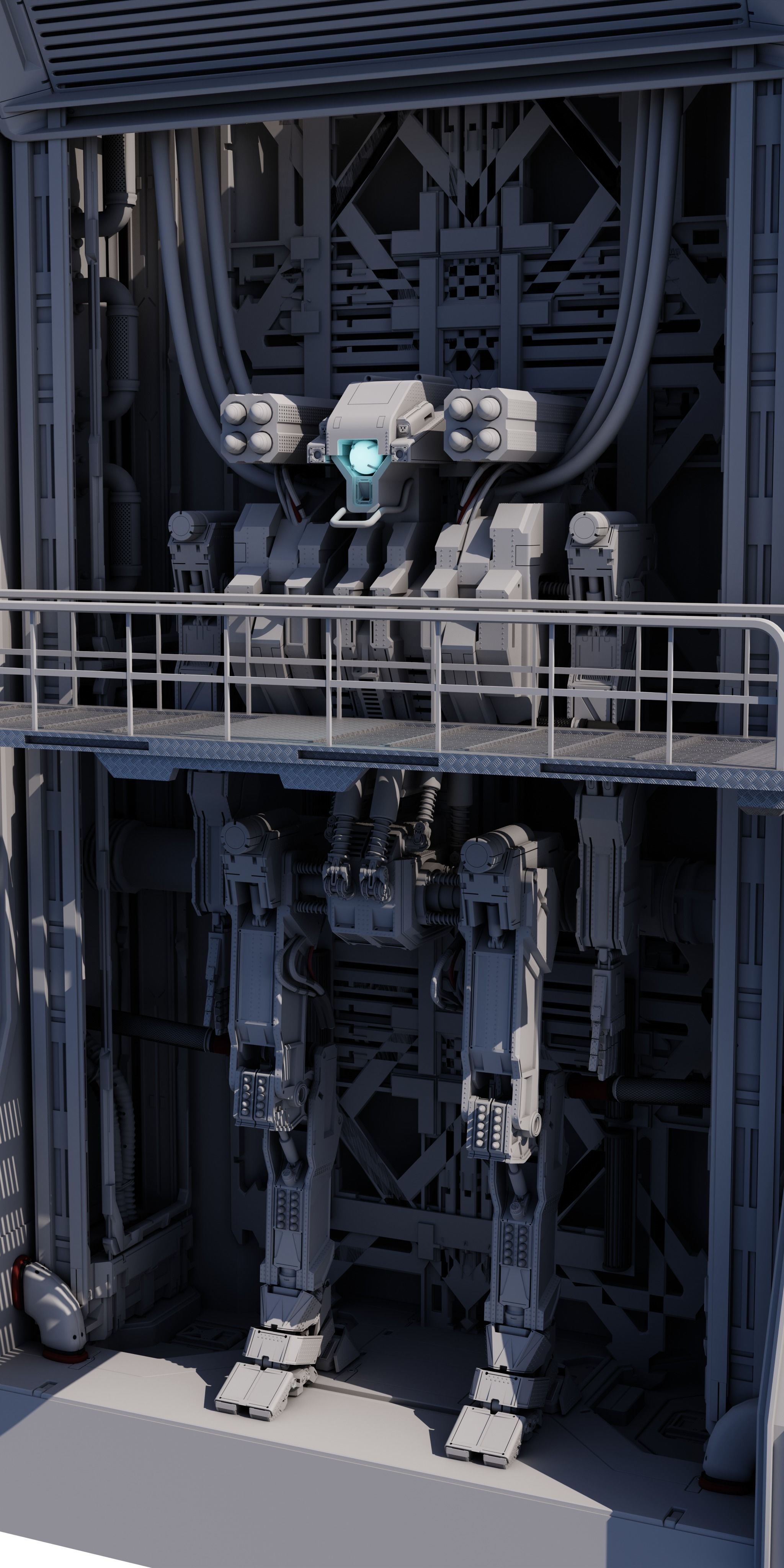 Sci Fi Robot Full Unit 3D model | CGTrader