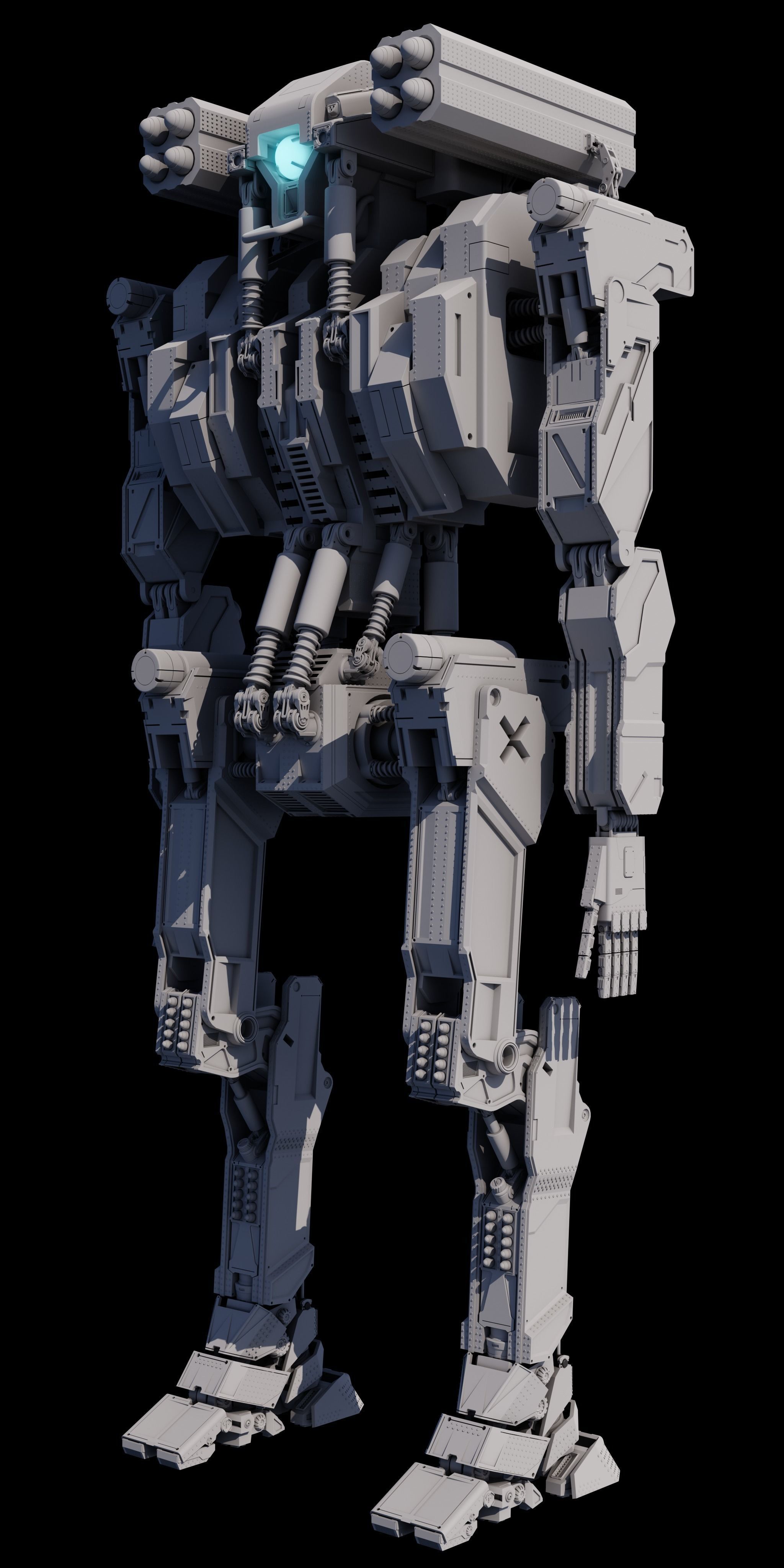 Sci Fi Robot Full Unit 3D model | CGTrader