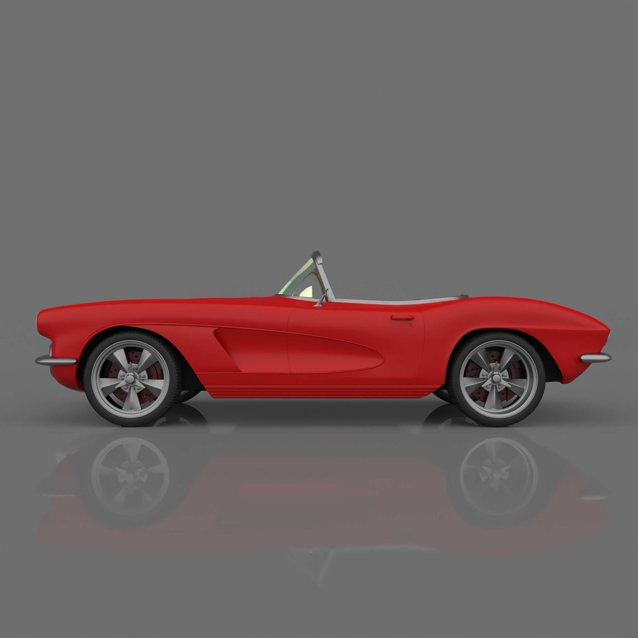 Chevrolet Corvette C1 Ready to Print STL Files 3D model 3D printable ...