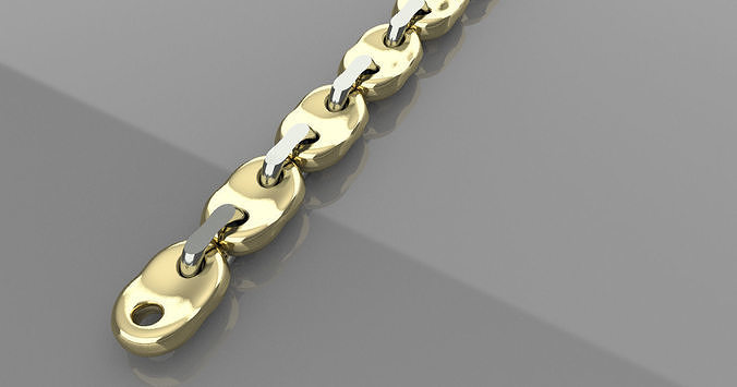 Gucci chain link 3D model 3D printable | CGTrader