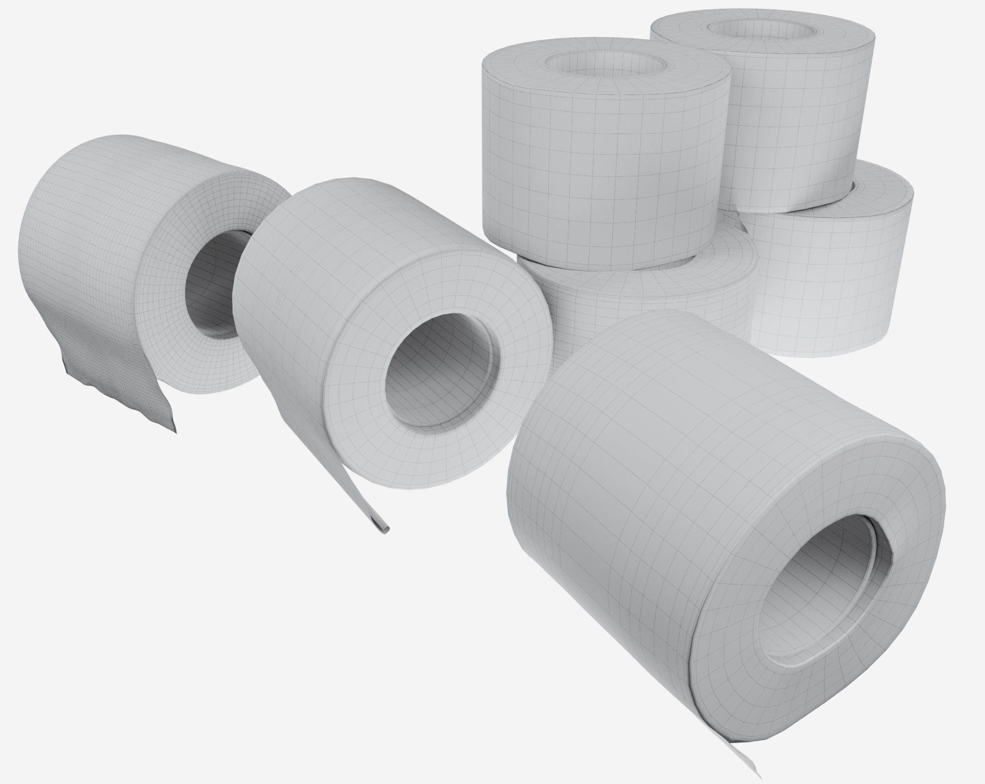 Toilet Paper free 3D model | CGTrader