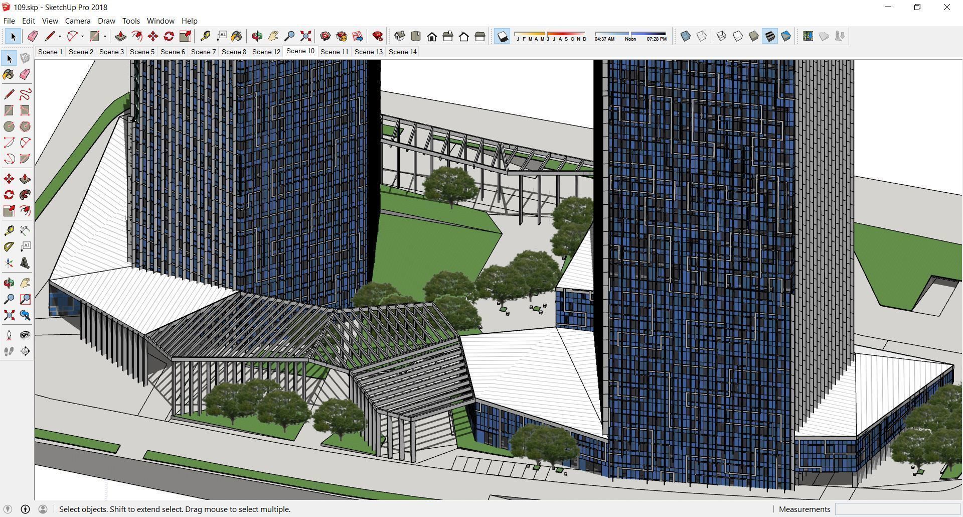 Sketchup Commercial Complex 109 3D model | CGTrader