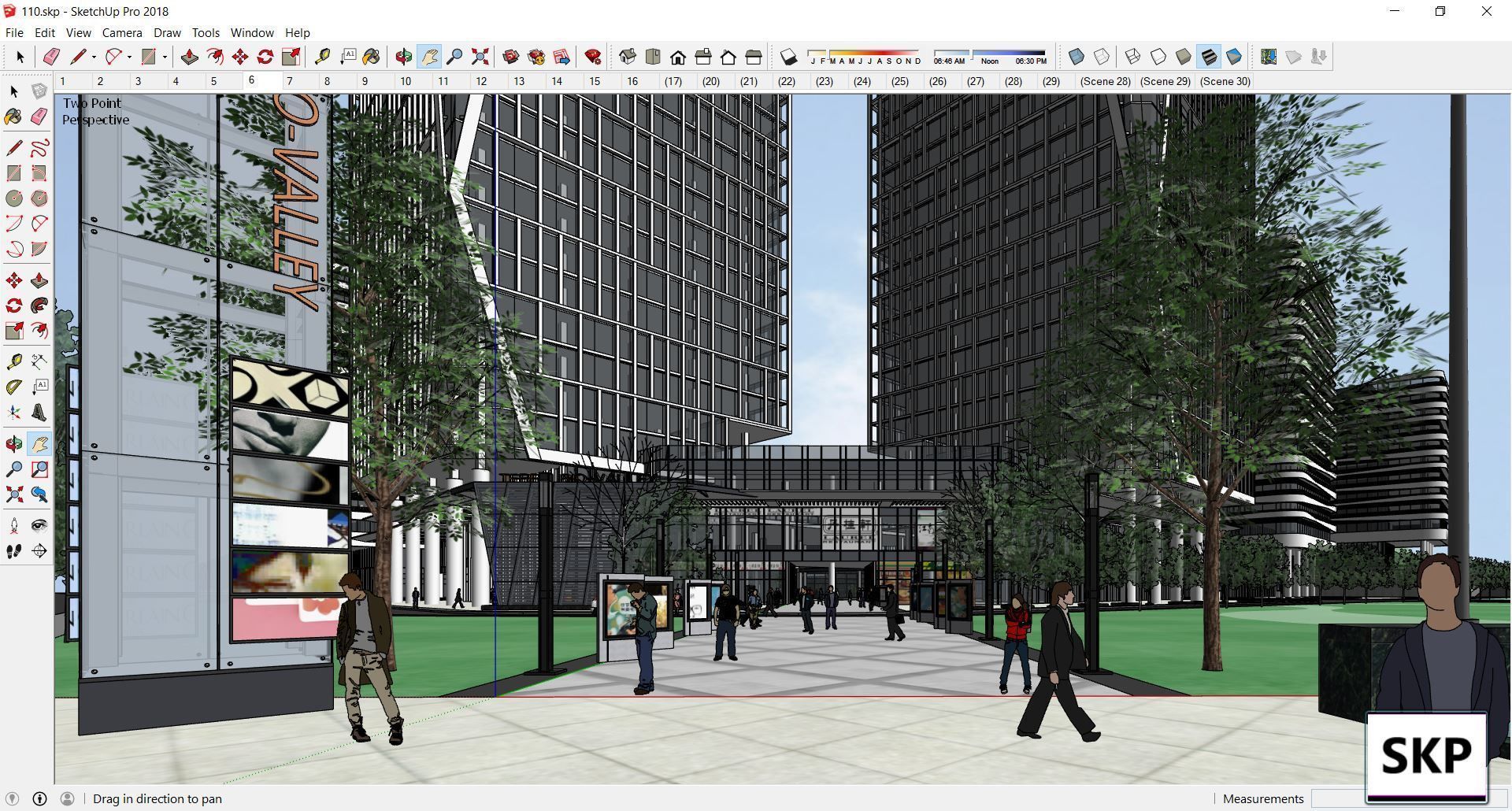 Sketchup Commercial Complex 110 3D model | CGTrader