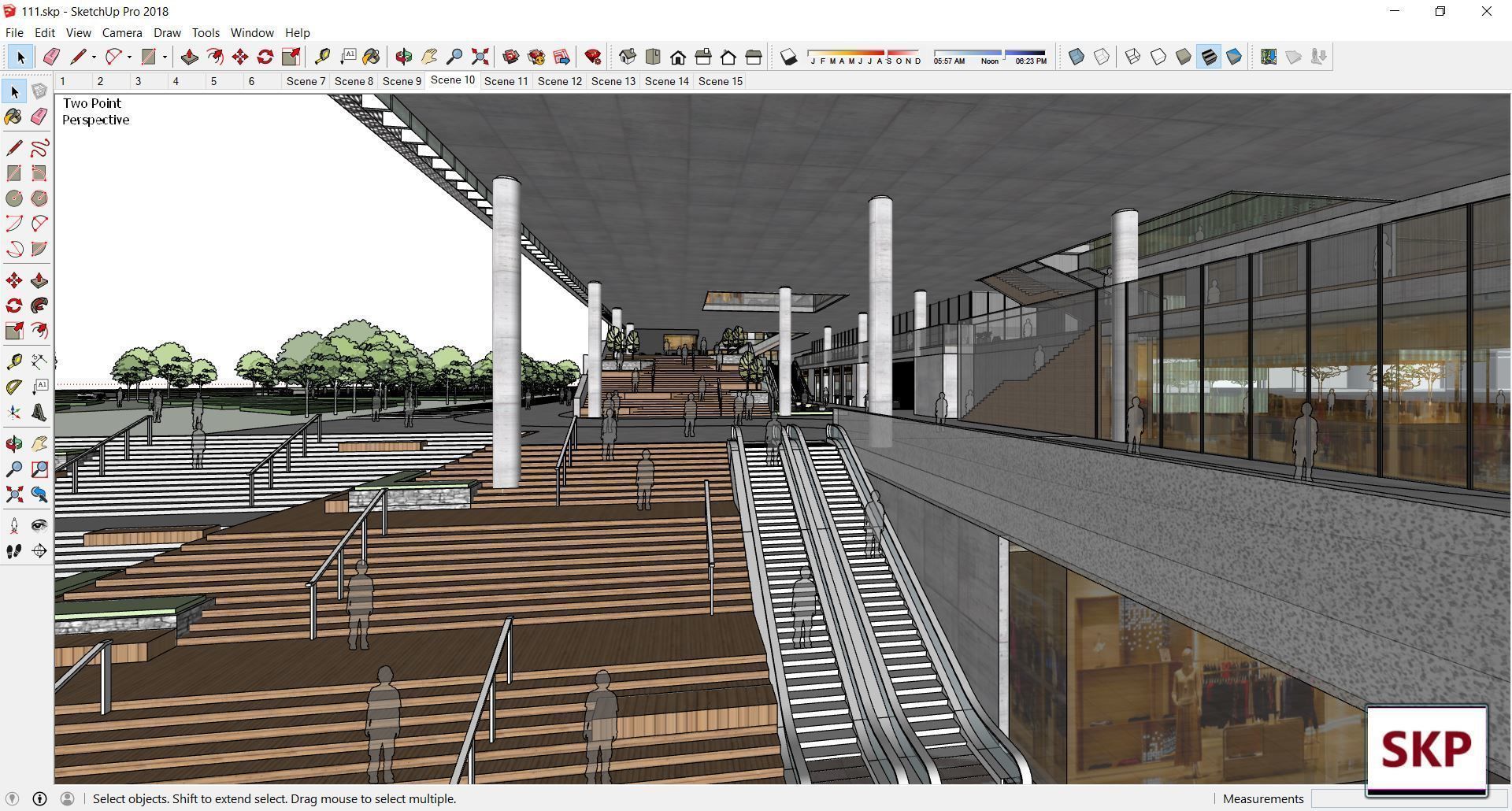 Sketchup Commercial Complex 111 3D model | CGTrader