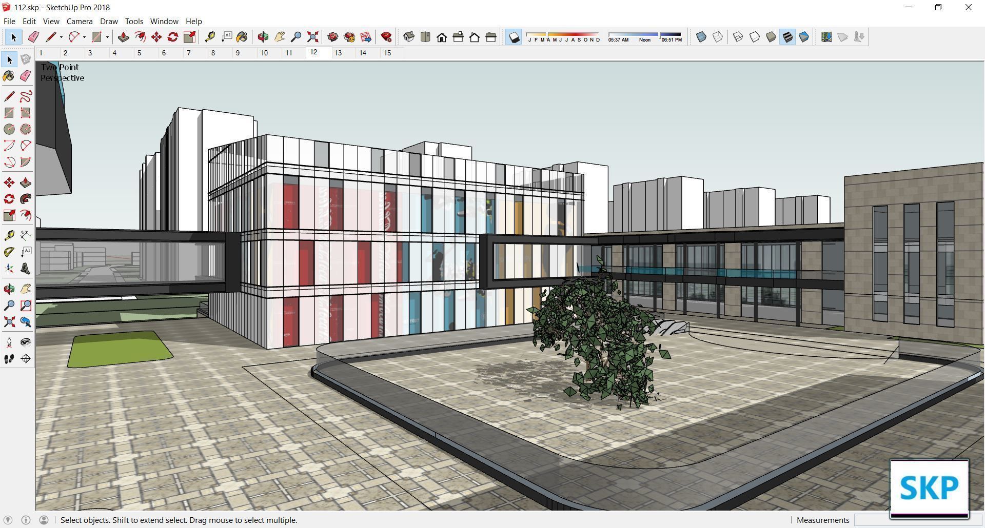 Sketchup Commercial Complex 112 3D model | CGTrader