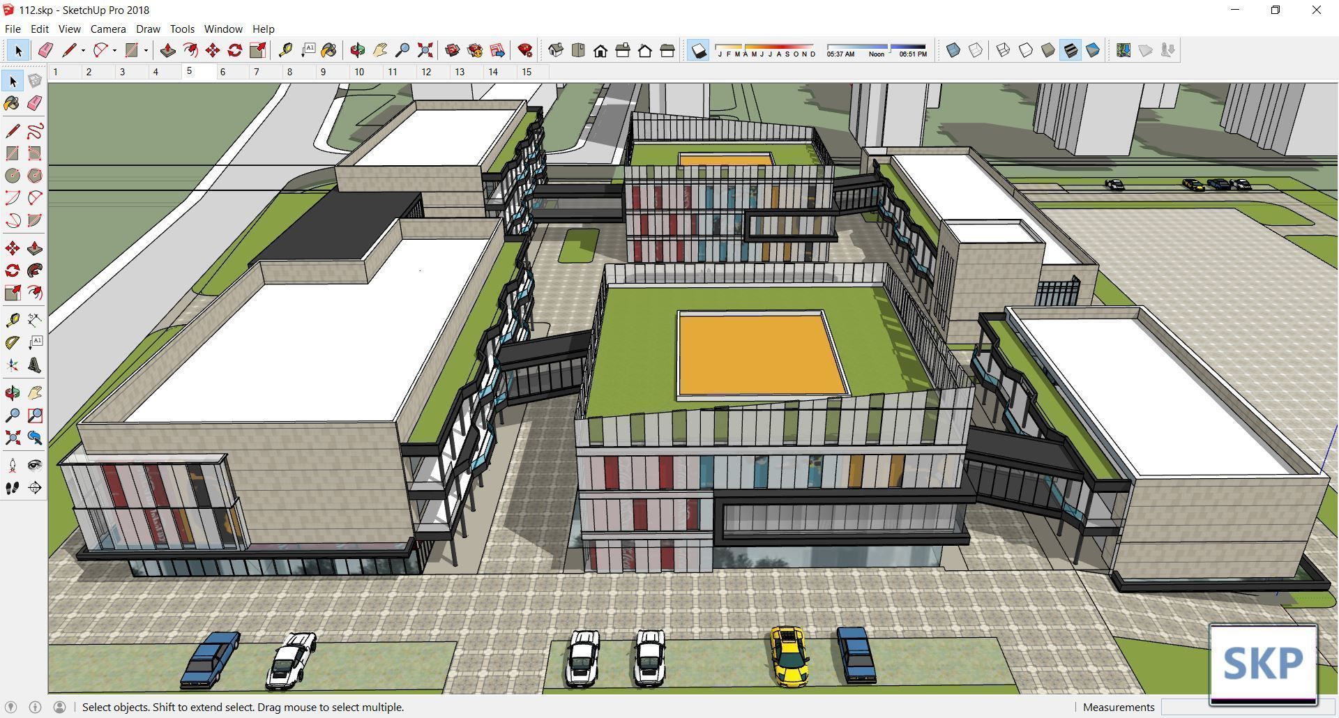 Sketchup Commercial Complex 112 3D model | CGTrader