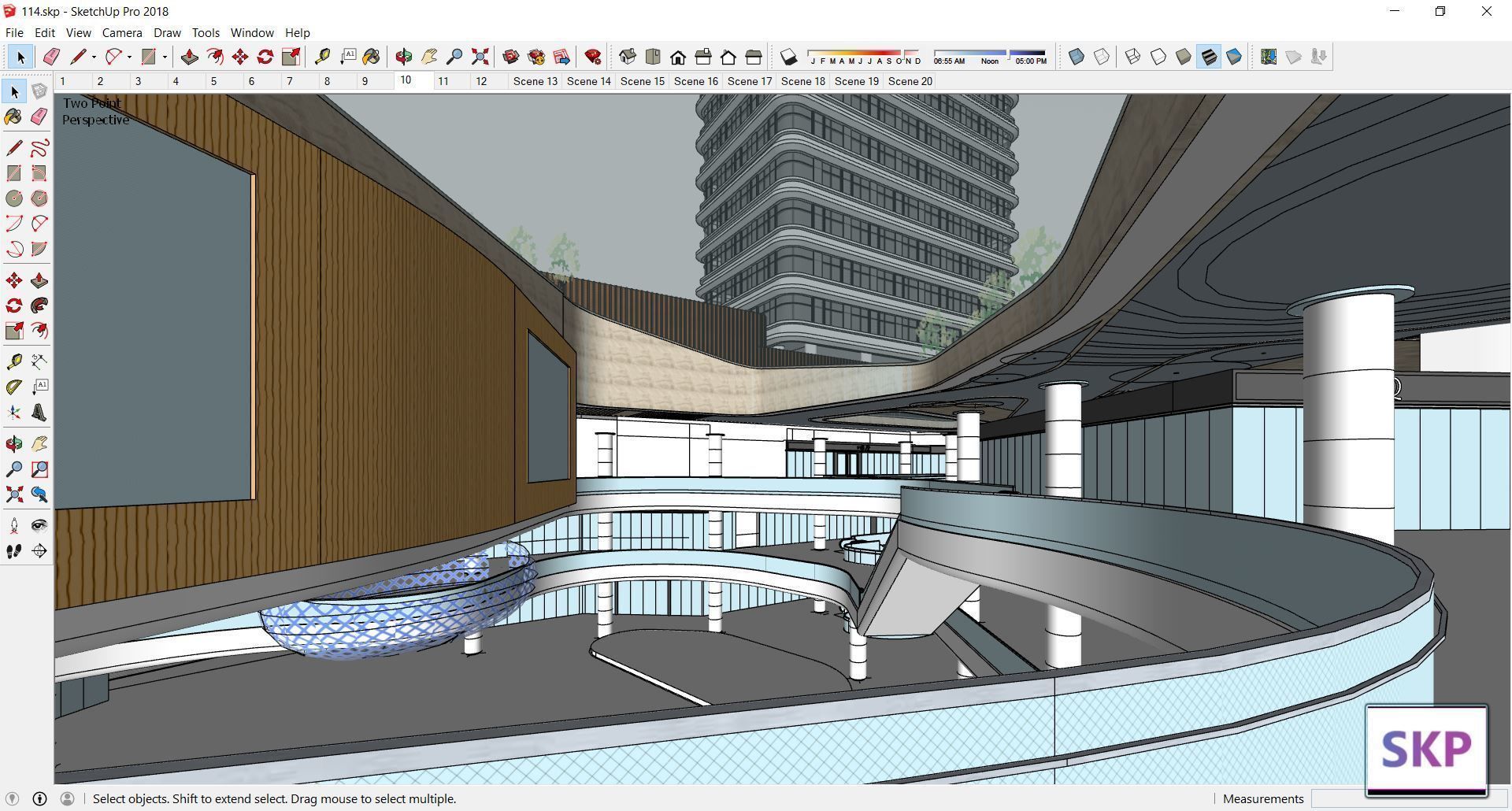 Sketchup Commercial Complex 114 3D model | CGTrader