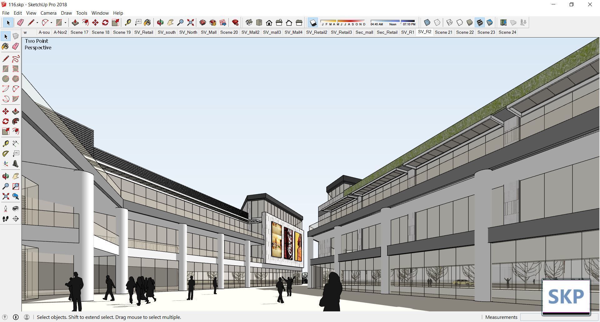 Sketchup Commercial Complex 116 3D model | CGTrader