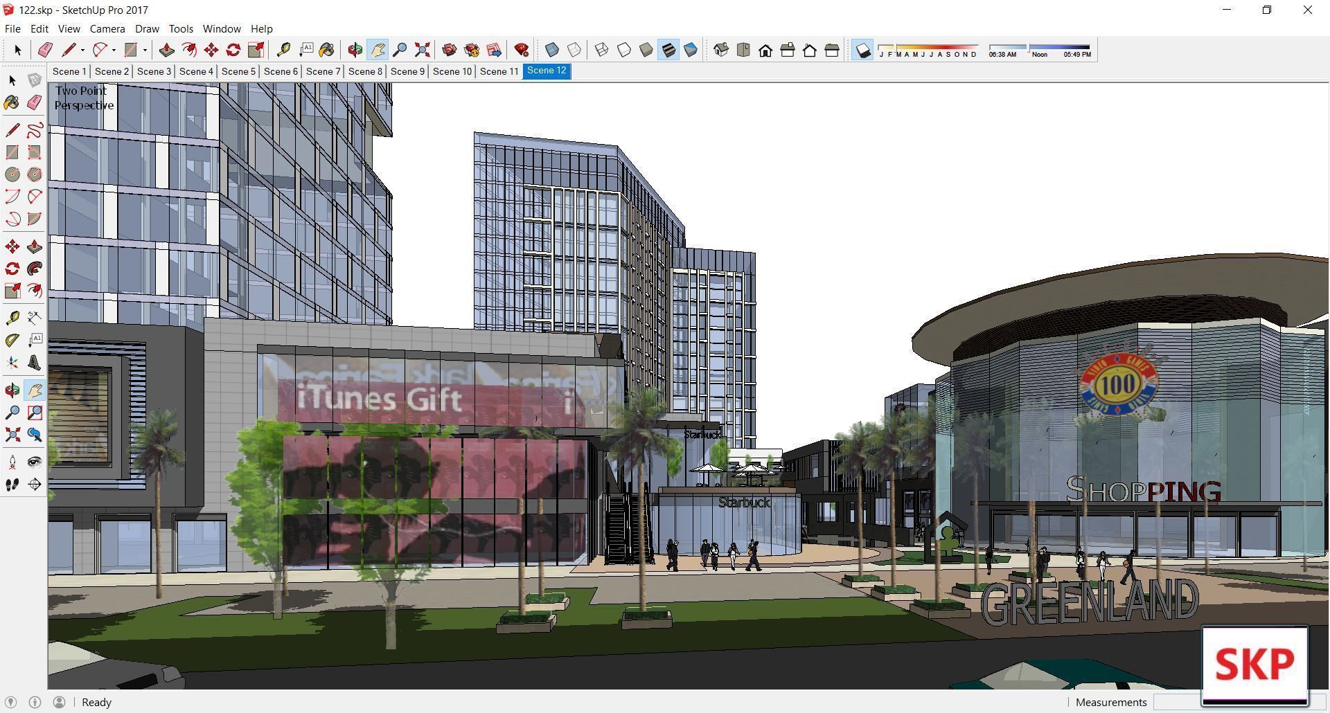 Sketchup Commercial Complex 122 3D model | CGTrader
