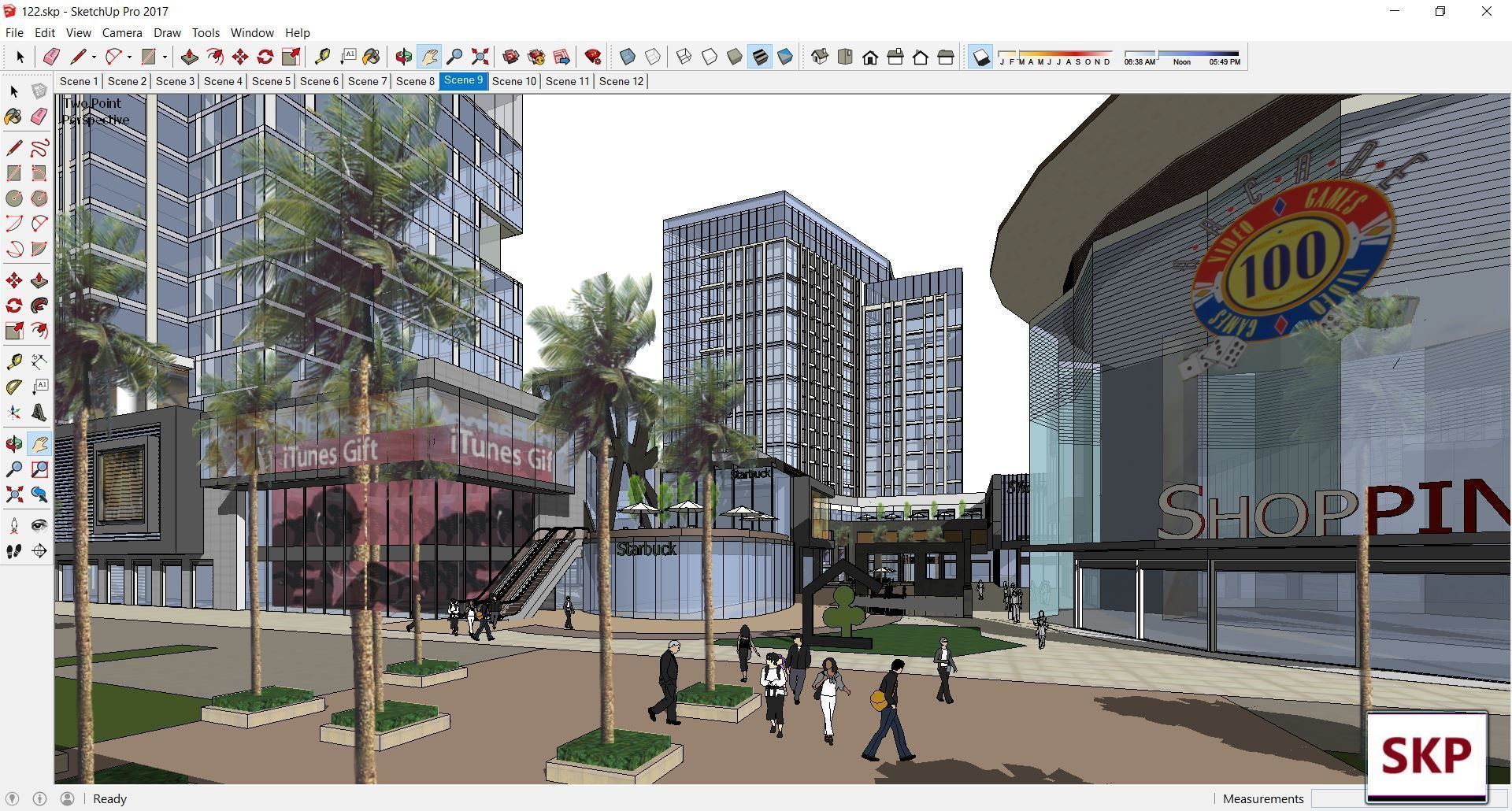 Sketchup Commercial Complex 122 3D model | CGTrader