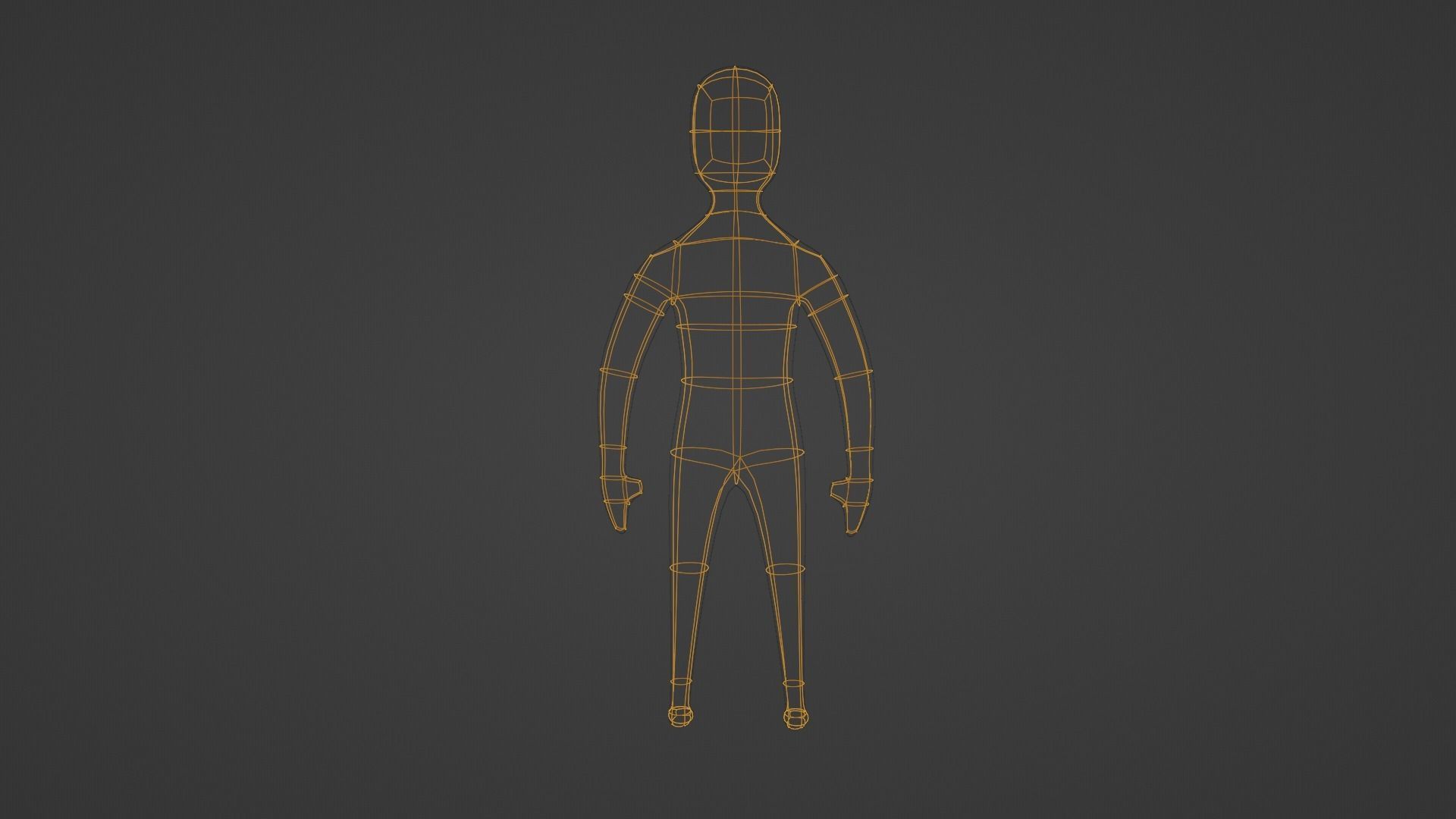 Basic human figure model reference free VR / AR / low-poly 3D model ...