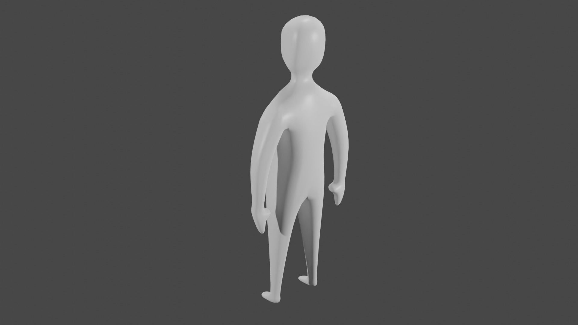 Basic human figure model reference free VR / AR / low-poly 3D model ...