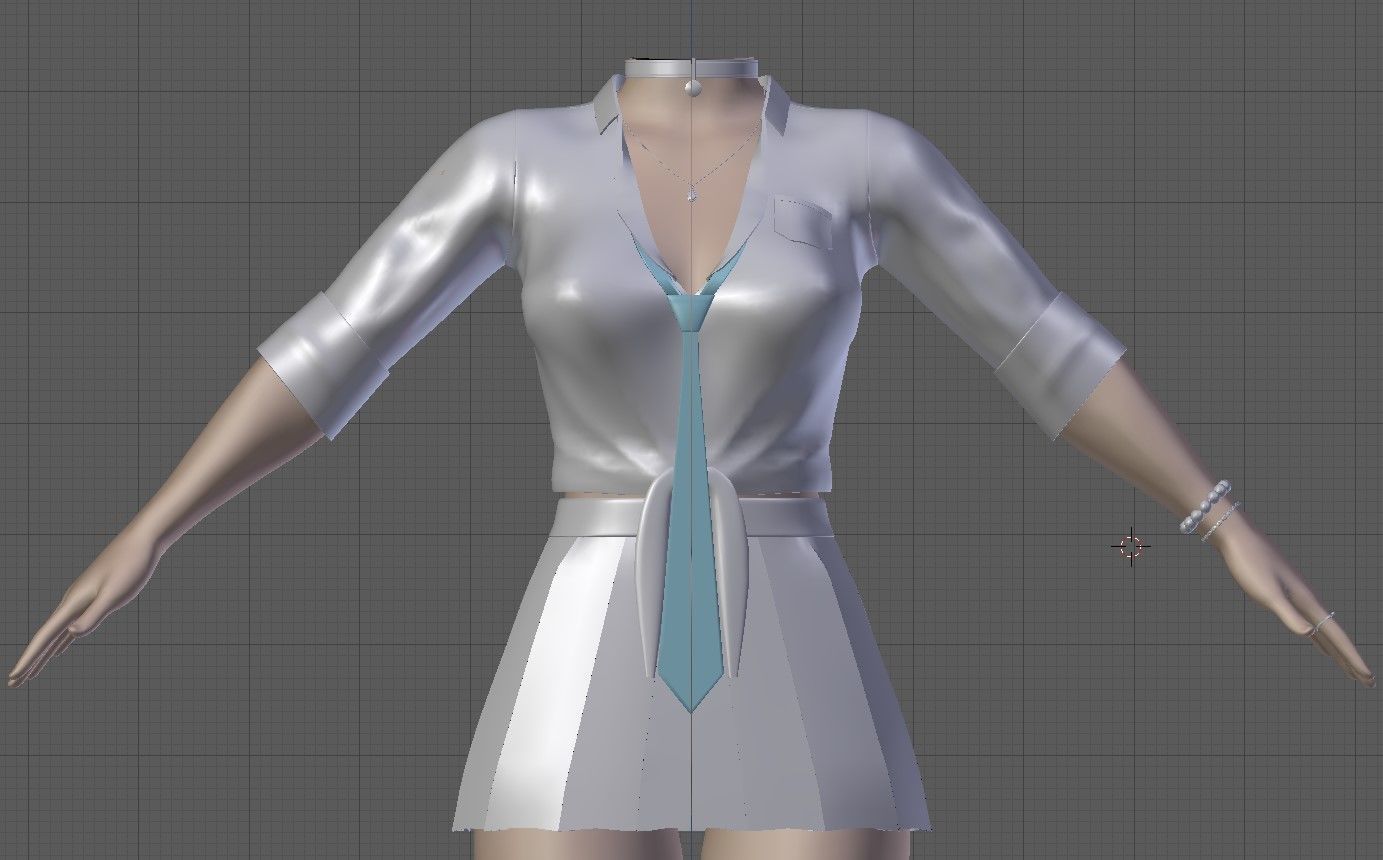 Marin Kitagawa Outfit and Body 3D model rigged | CGTrader