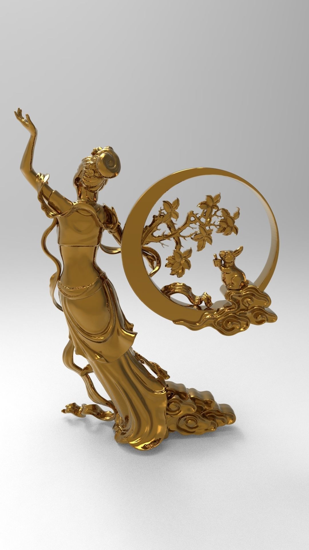 Chang e the Chinese goddess of the Moon mythology 3D model 3D printable ...