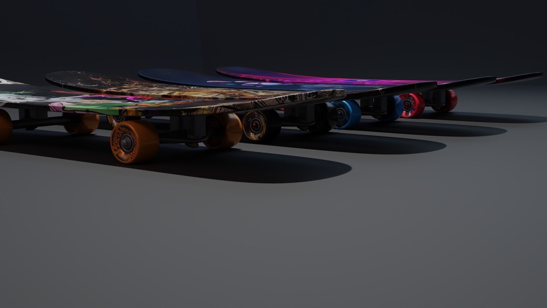 Skateboard - High Quality Realistic Skateboard 3D mode 3D model | CGTrader
