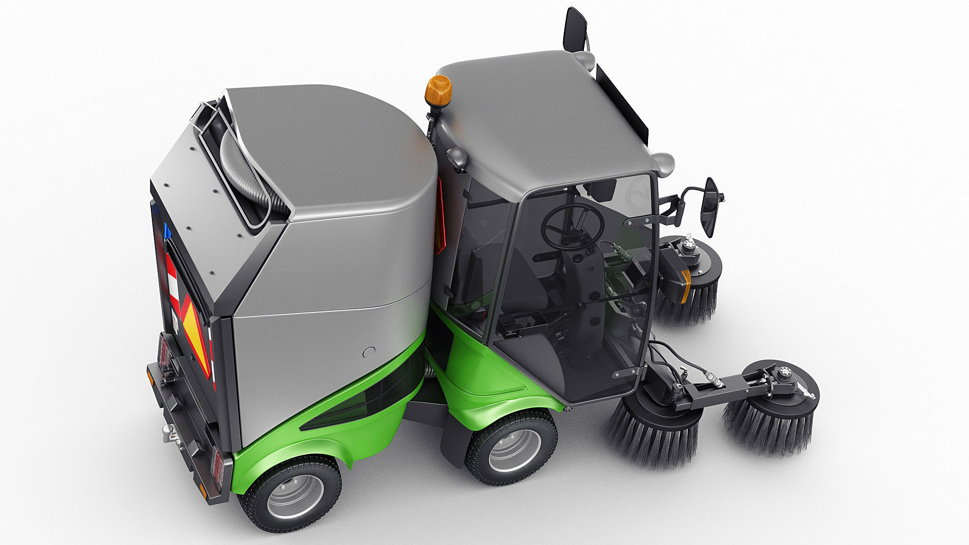 Compact Street Sweeper 3D model | CGTrader