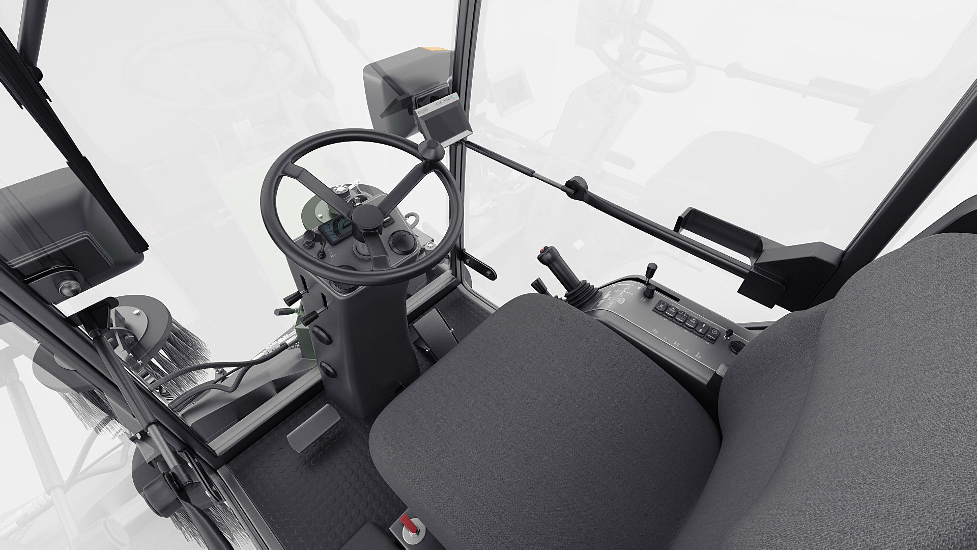 Compact Street Sweeper 3D model | CGTrader