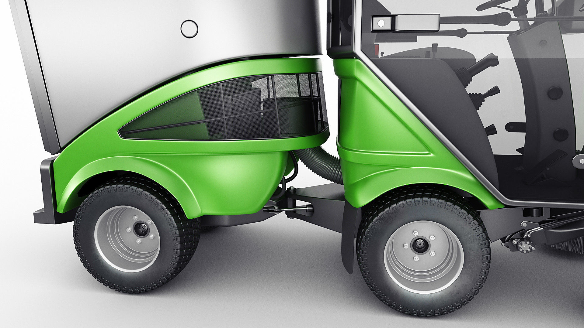 Compact Street Sweeper 3D model | CGTrader