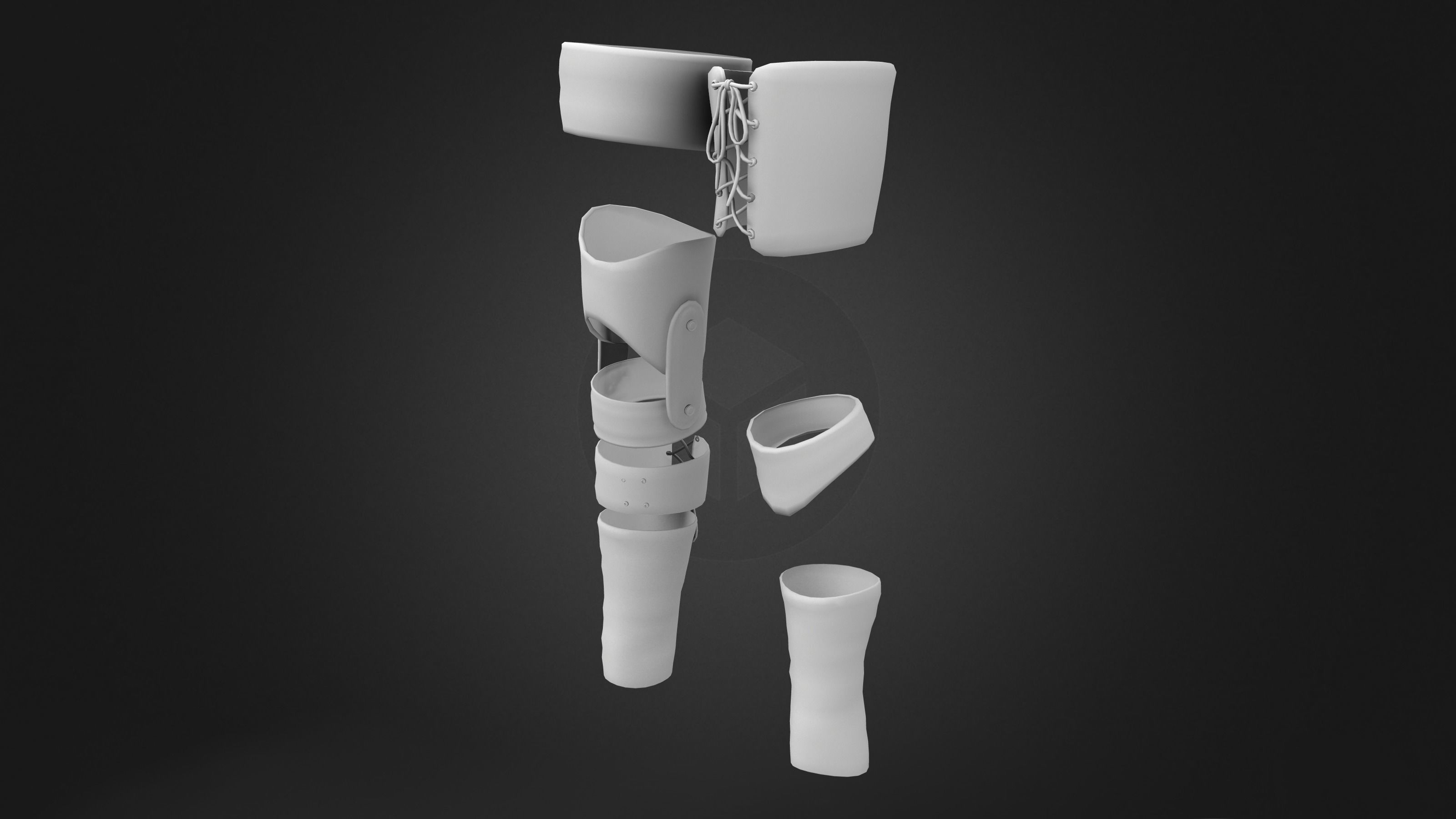 3D model Ladies Faux Leg Harness VR / AR / low-poly | CGTrader