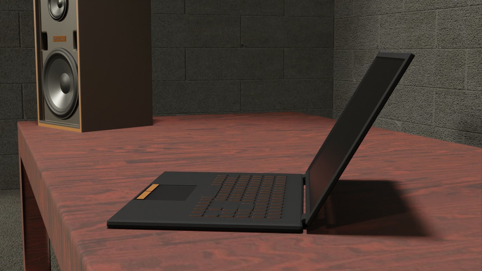 Simple laptop free 3D model | CGTrader