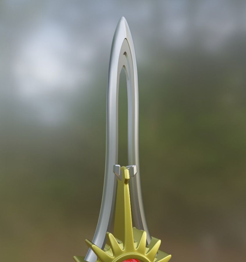 Crystal Sword Power Rangers Wild Force Gaoranger 3D print model 3D ...