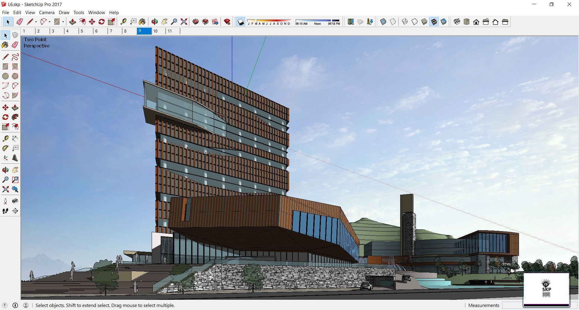 Sketchup Commercial Complex L6 3D model | CGTrader