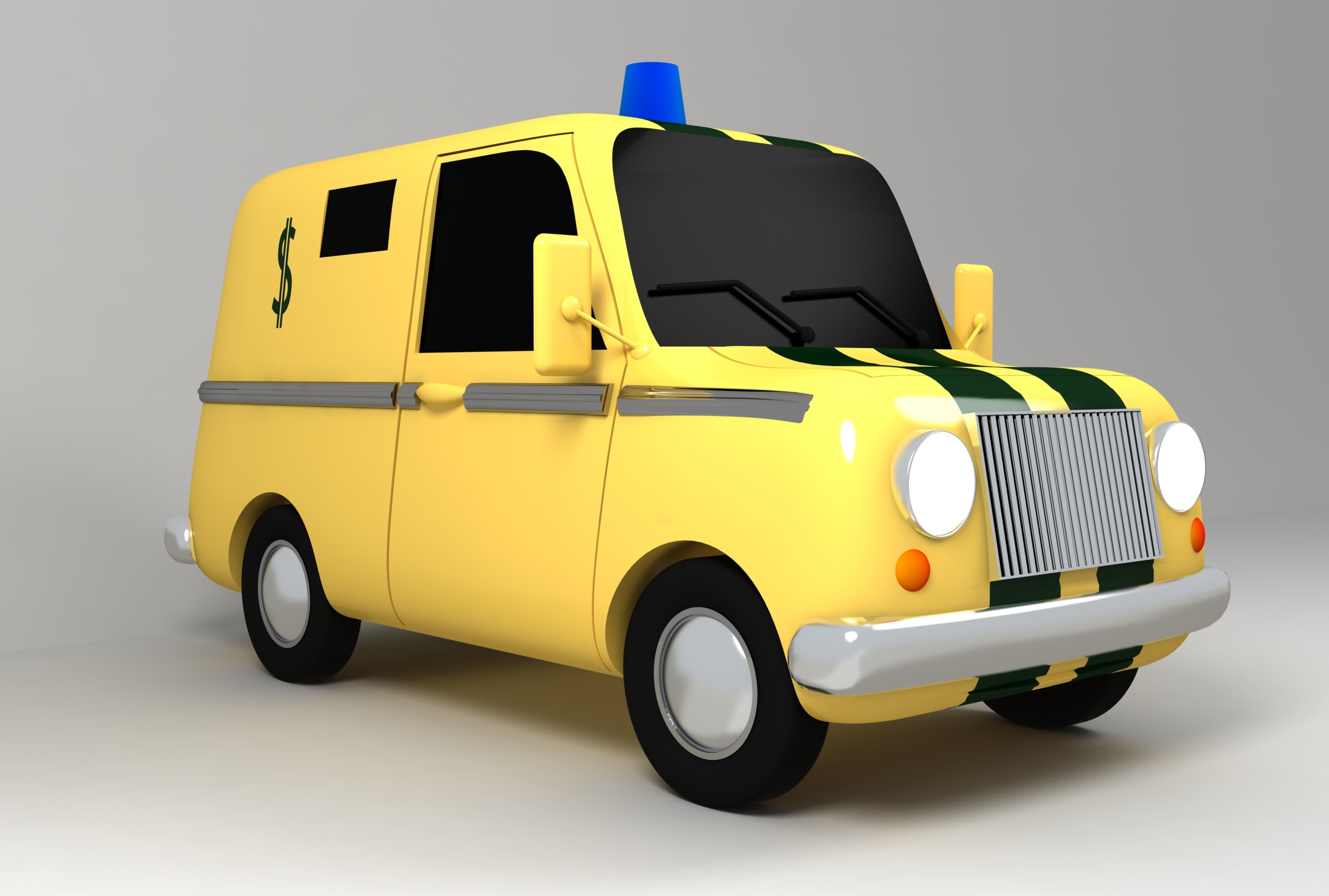 bank car 3D model | CGTrader