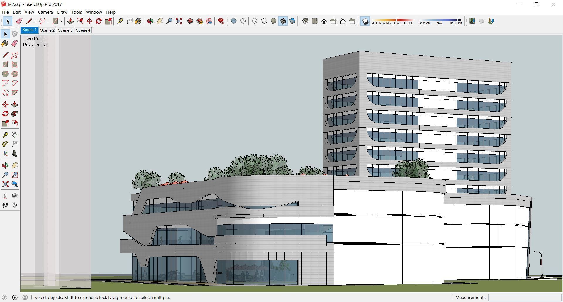 Sketchup Commercial Complex M2 3D model | CGTrader