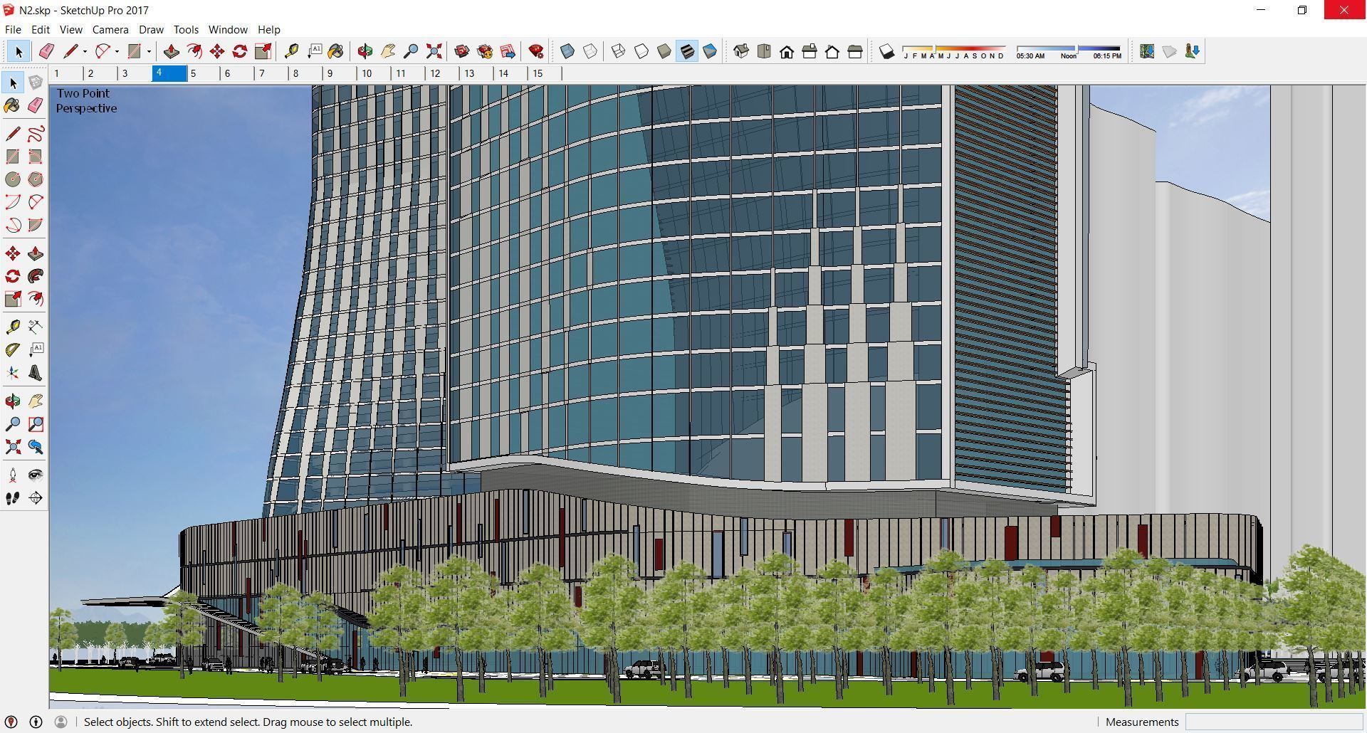 Sketchup Commercial Complex N2 3D model | CGTrader