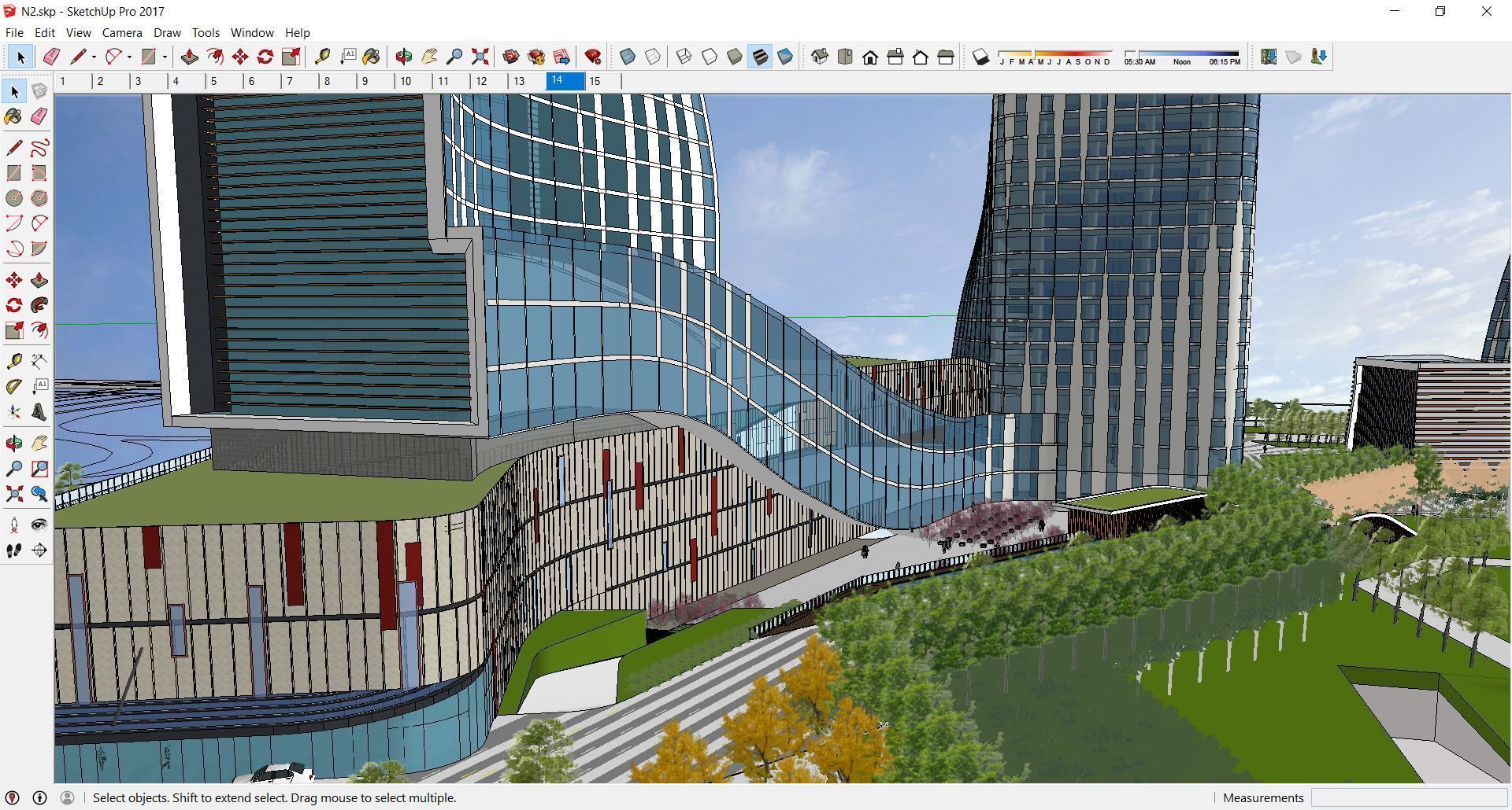 Sketchup Commercial Complex N2 3D model | CGTrader