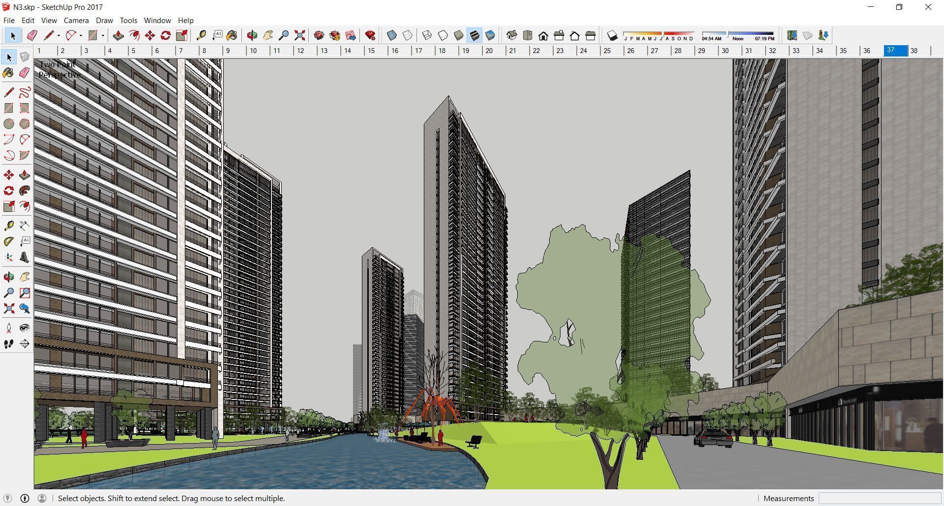 Sketchup Commercial Complex N3 3D model | CGTrader