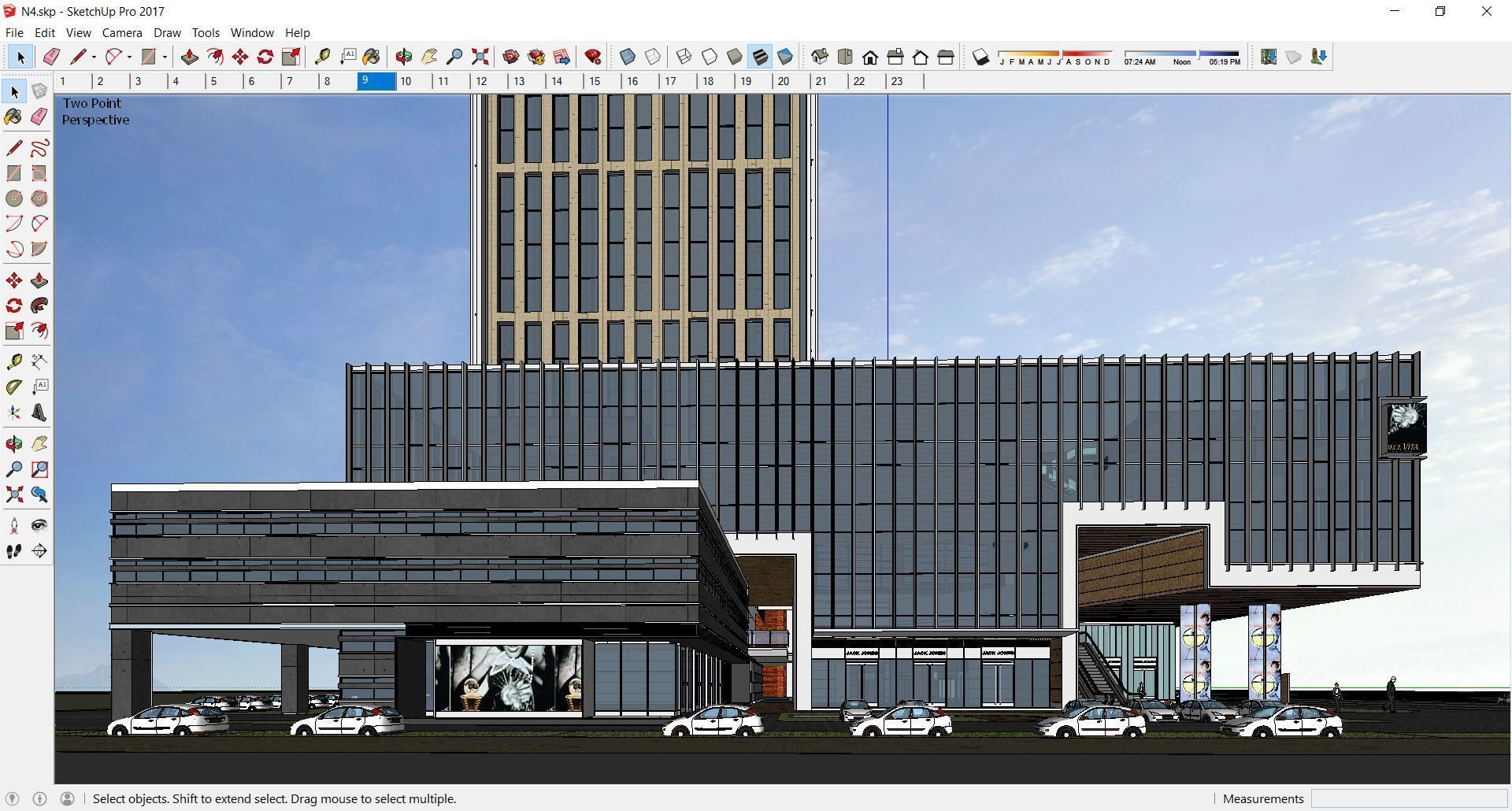 Sketchup Commercial Complex N4 3D model | CGTrader