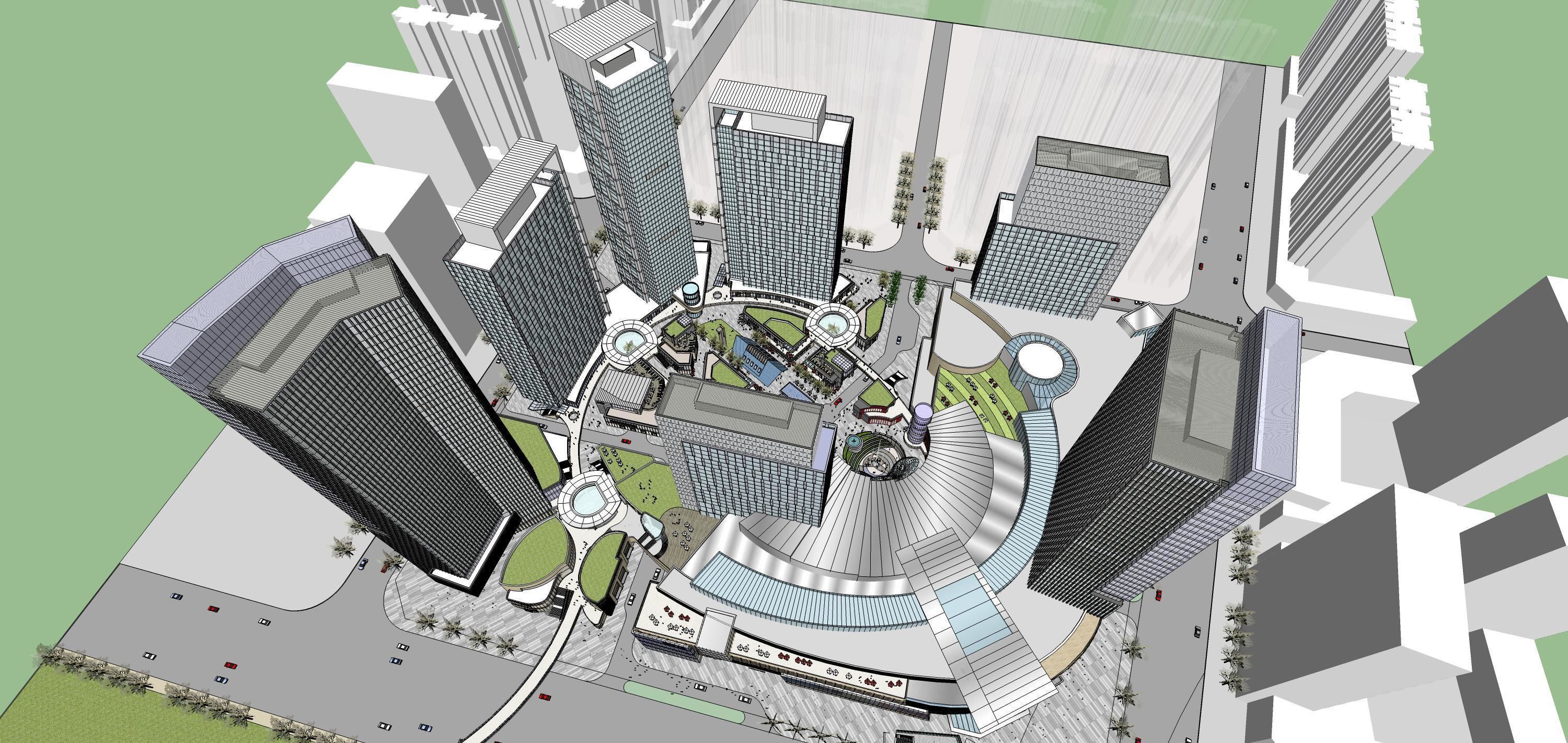 Sketchup Commercial Complex PP2 3D model | CGTrader