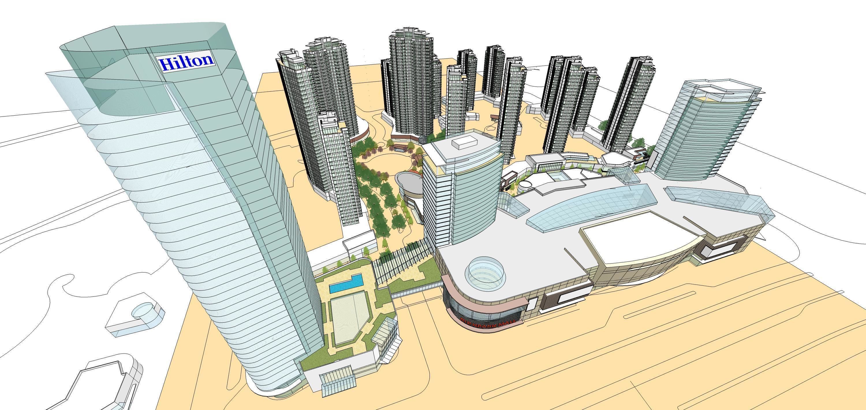 Sketchup Commercial Complex S2 free 3D model | CGTrader