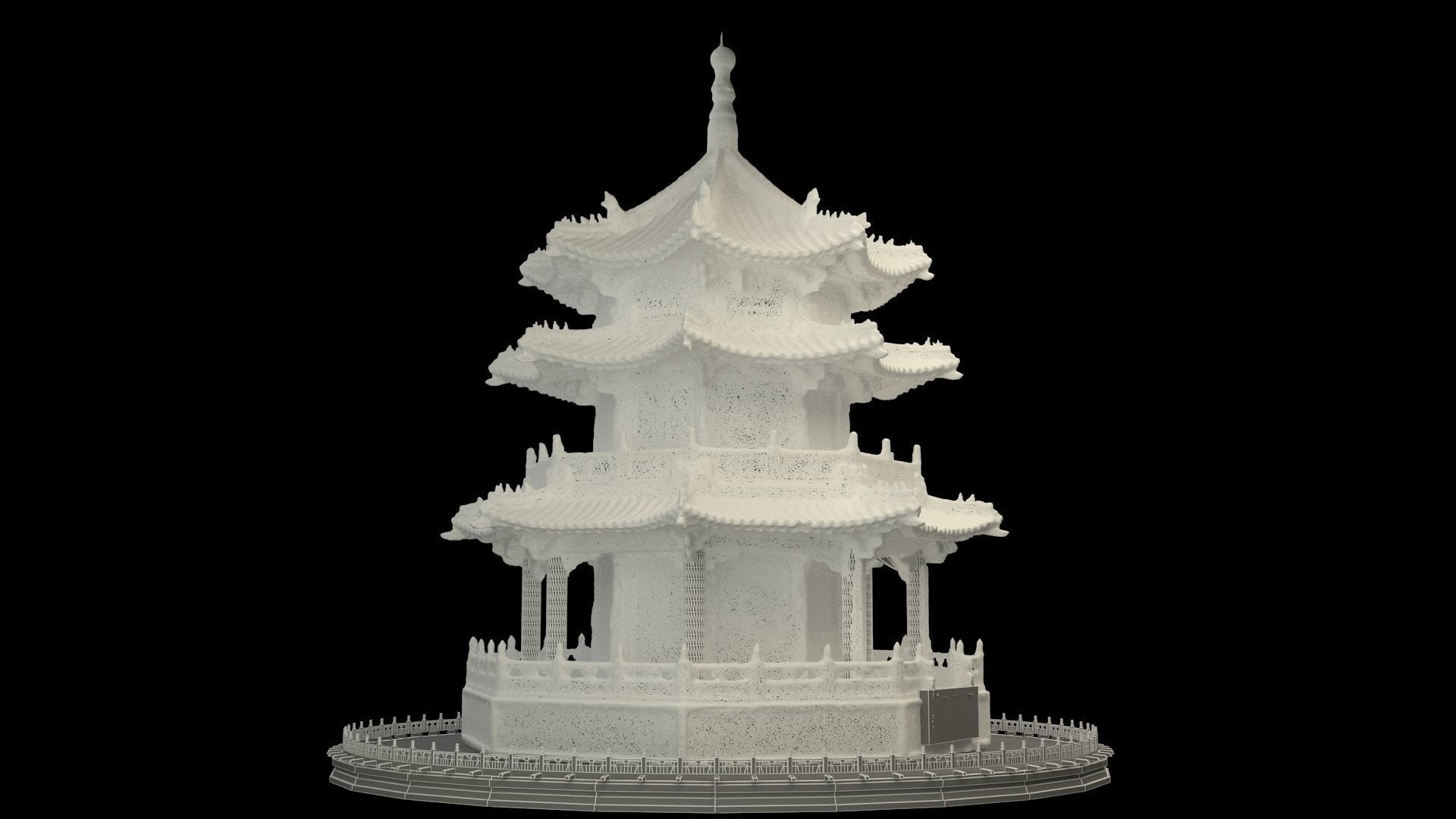 Chinese ancient tower 3D model | CGTrader
