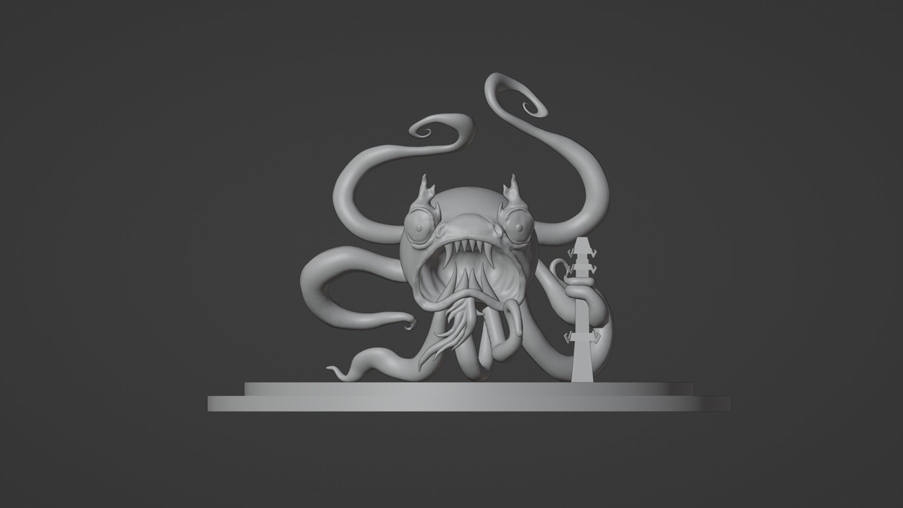 Aku octopus form 3D model 3D printable | CGTrader