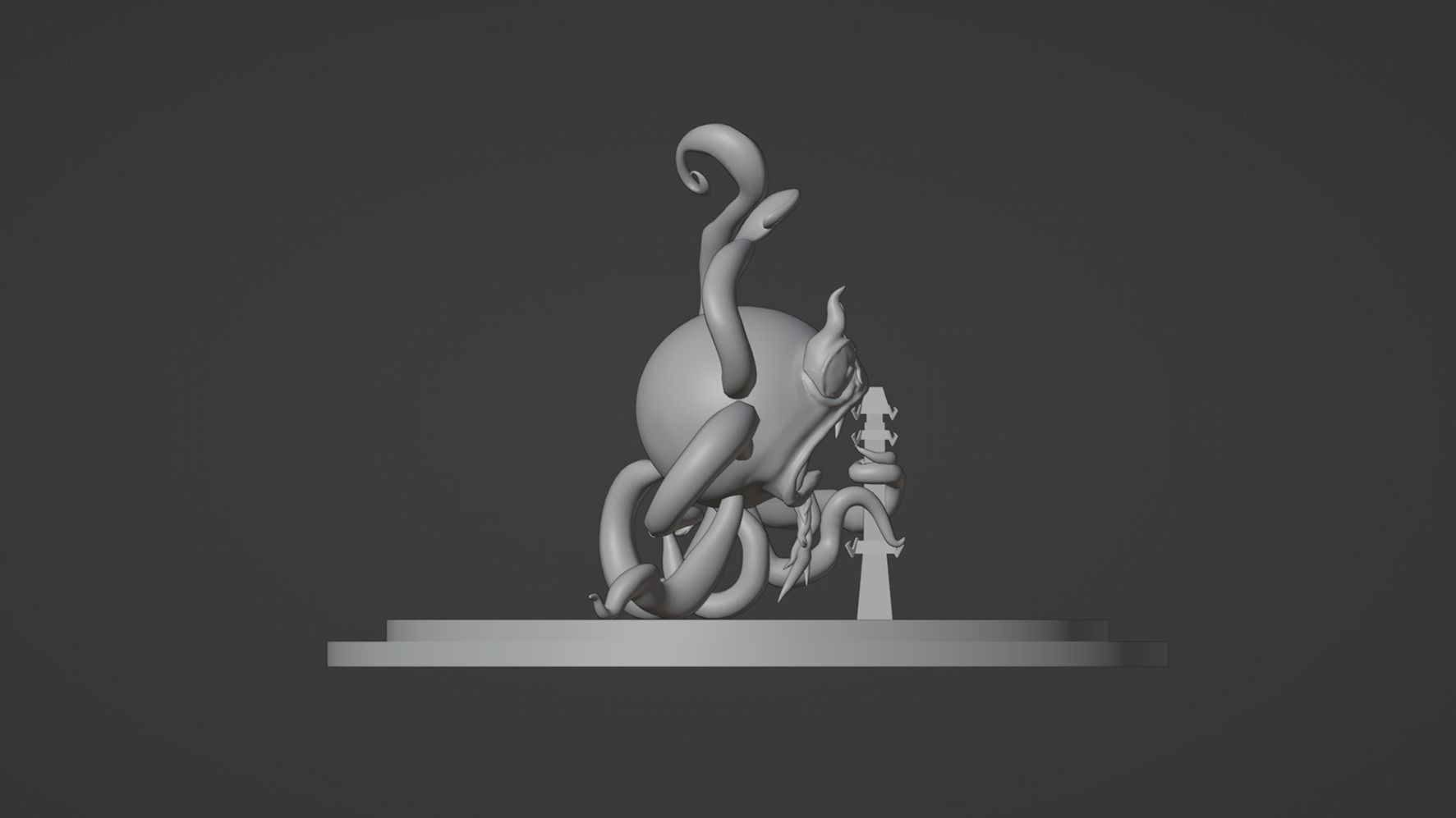 Aku octopus form 3D model 3D printable | CGTrader