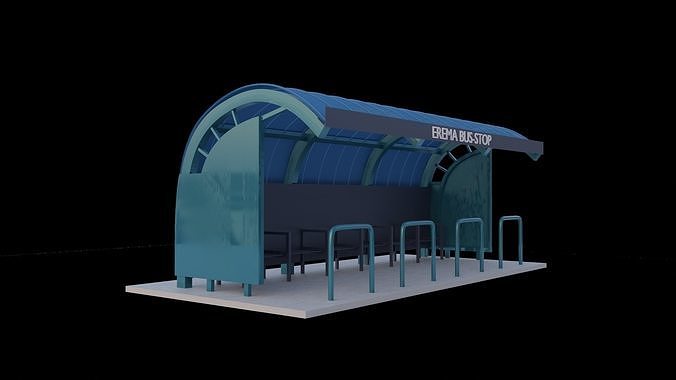 BUS-STOP TWO free 3D model | CGTrader