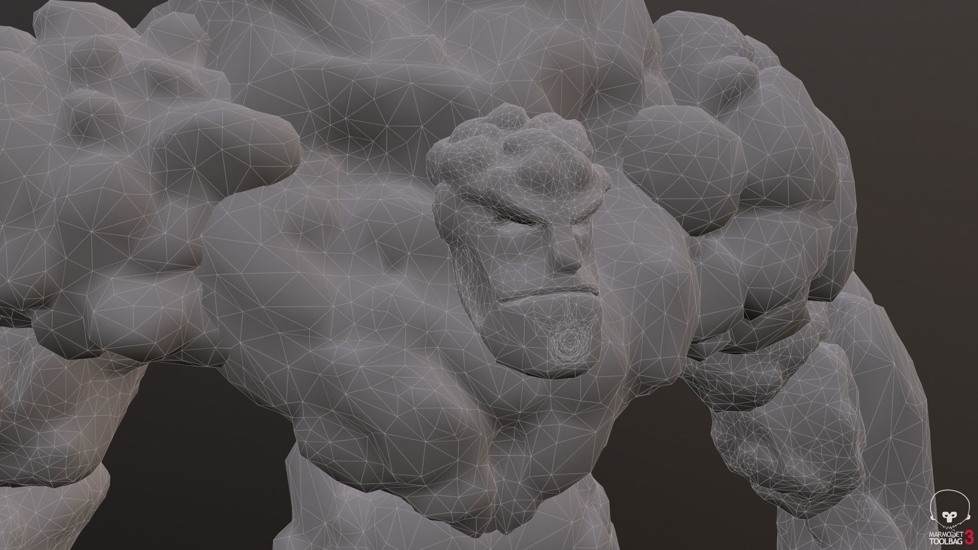 3D model Stone golem VR / AR / low-poly | CGTrader