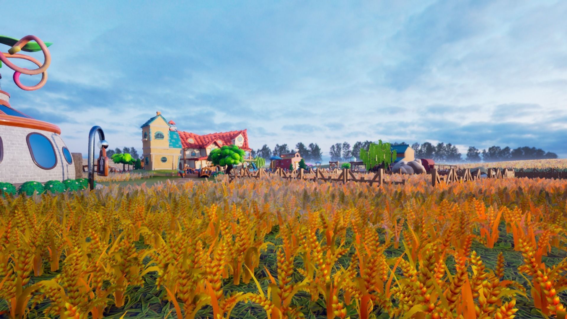 3D model Farm village cartoon VR / AR / low-poly | CGTrader