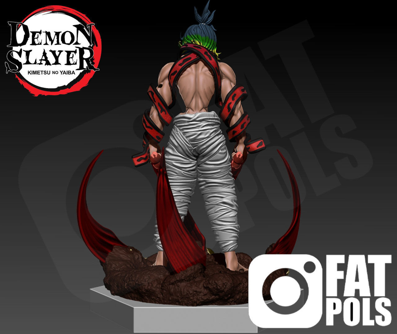 Gyutaro figure - Demon Slayer 3D model 3D printable | CGTrader