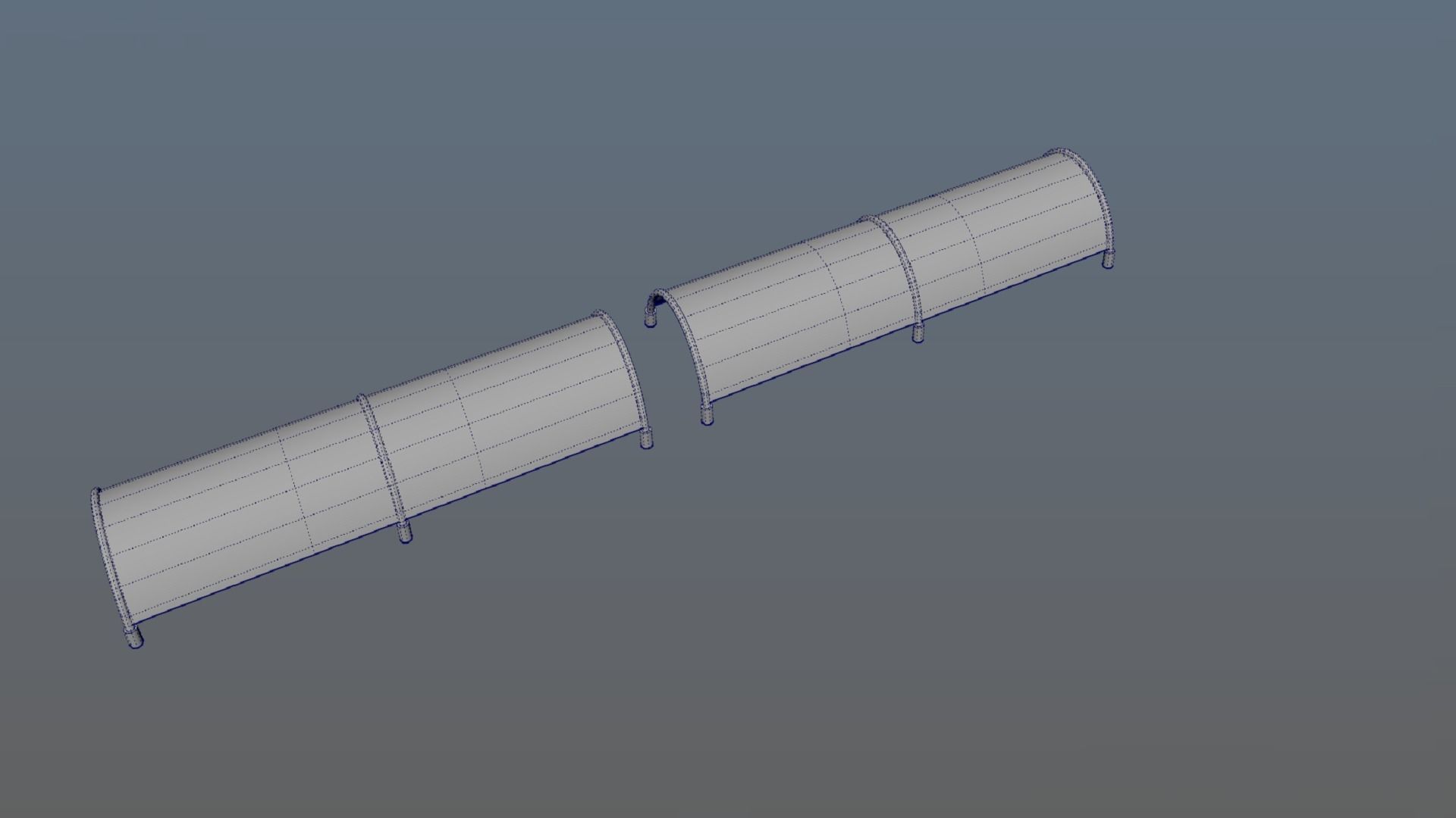 3D model Netting Mesh Fence Kit VR / AR / low-poly | CGTrader