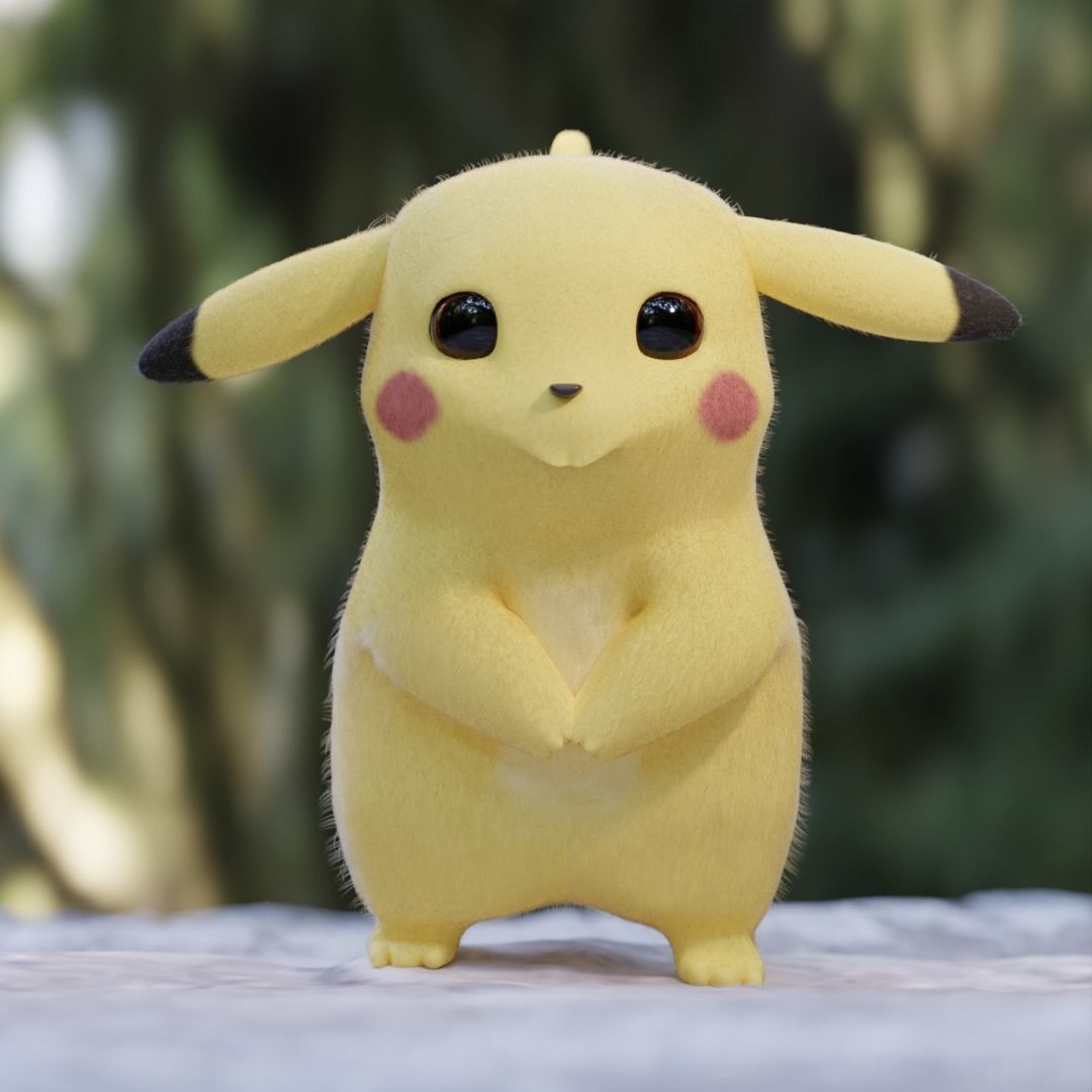 Pikachu 3D Model Rigged Blender 3D model rigged | CGTrader
