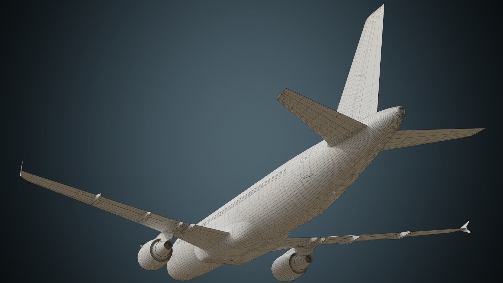 Airliner 1C Untextured 3D model | CGTrader